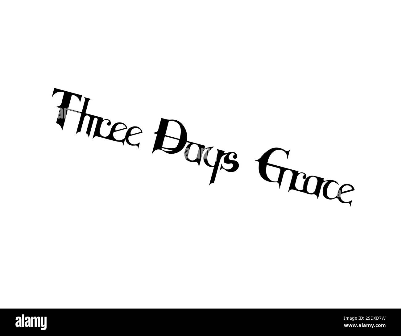 Rotated to right, Three Days Grace Logo, Music, Logo Stock Photo - Alamy