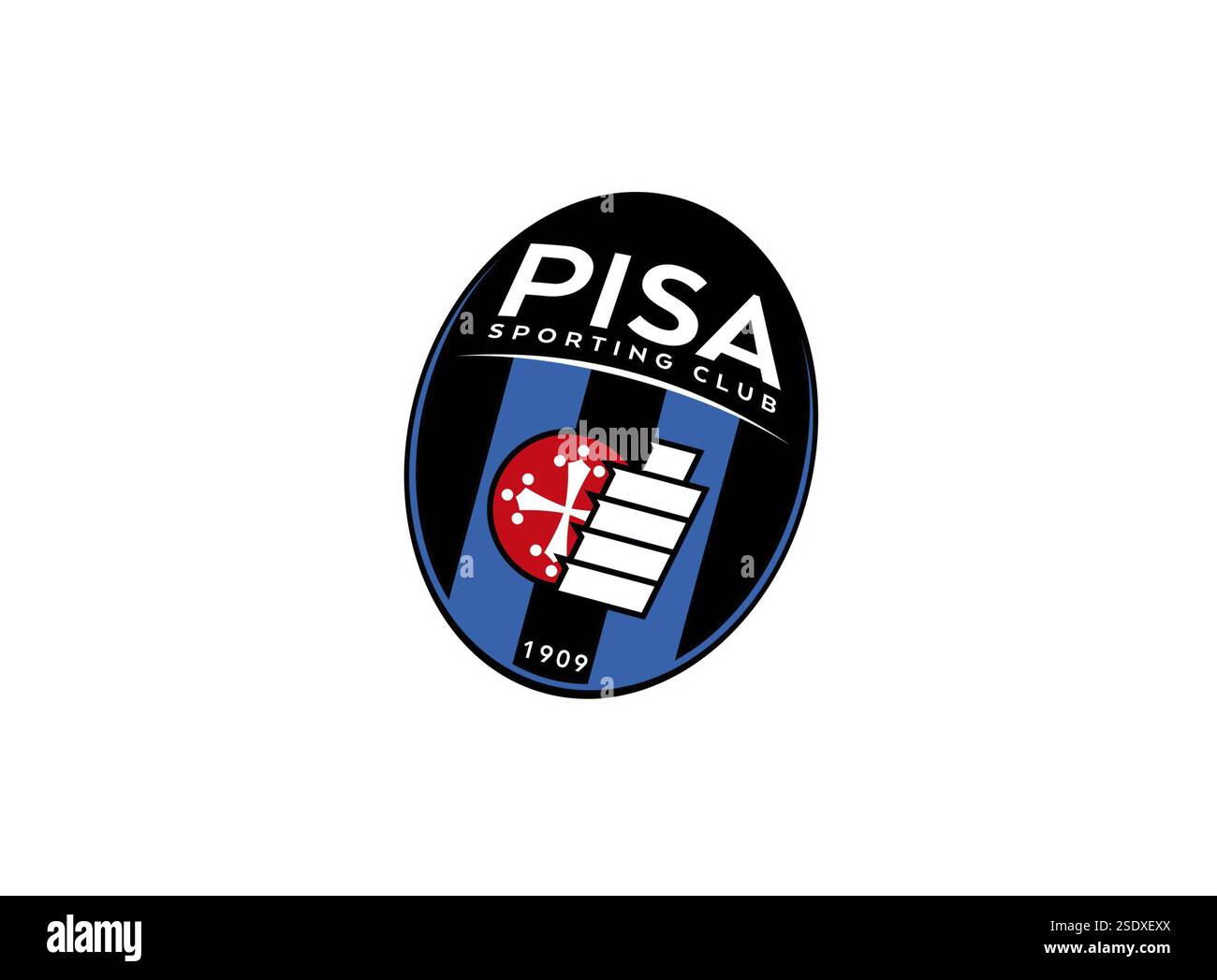 Rotated to right, Pisa SC Logo, Logo Stock Photo - Alamy