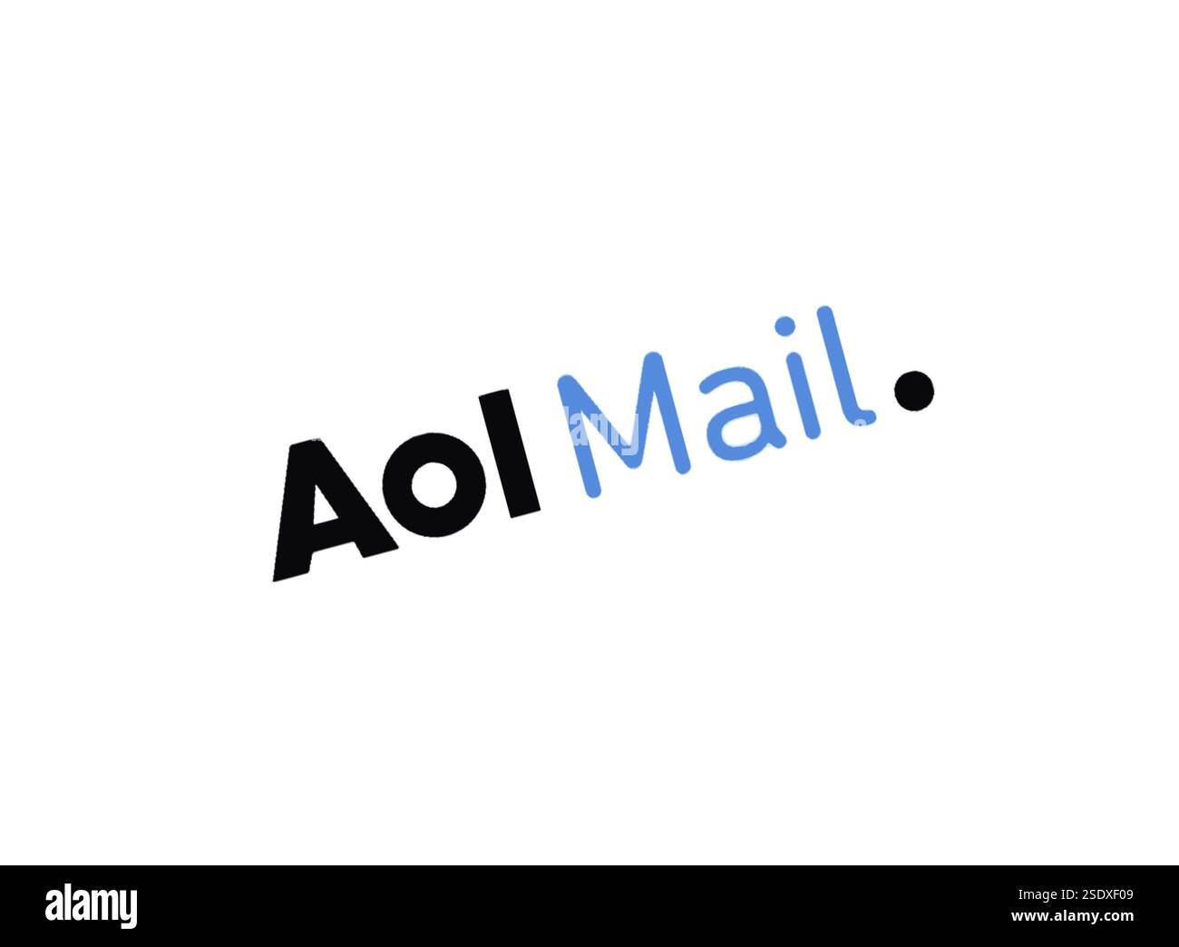 Turned to the left, AOL Mail Logo, Internet, Logo Stock Photo - Alamy
