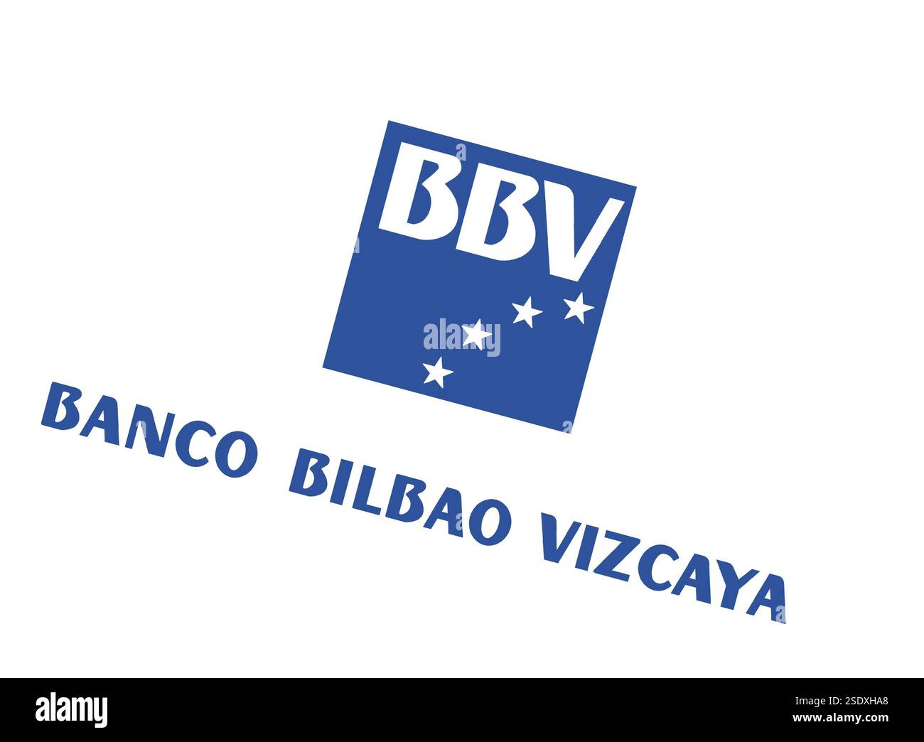 Rotated to right, BBVA Logo 1989, Finance, Old Logo from 1989 Stock ...