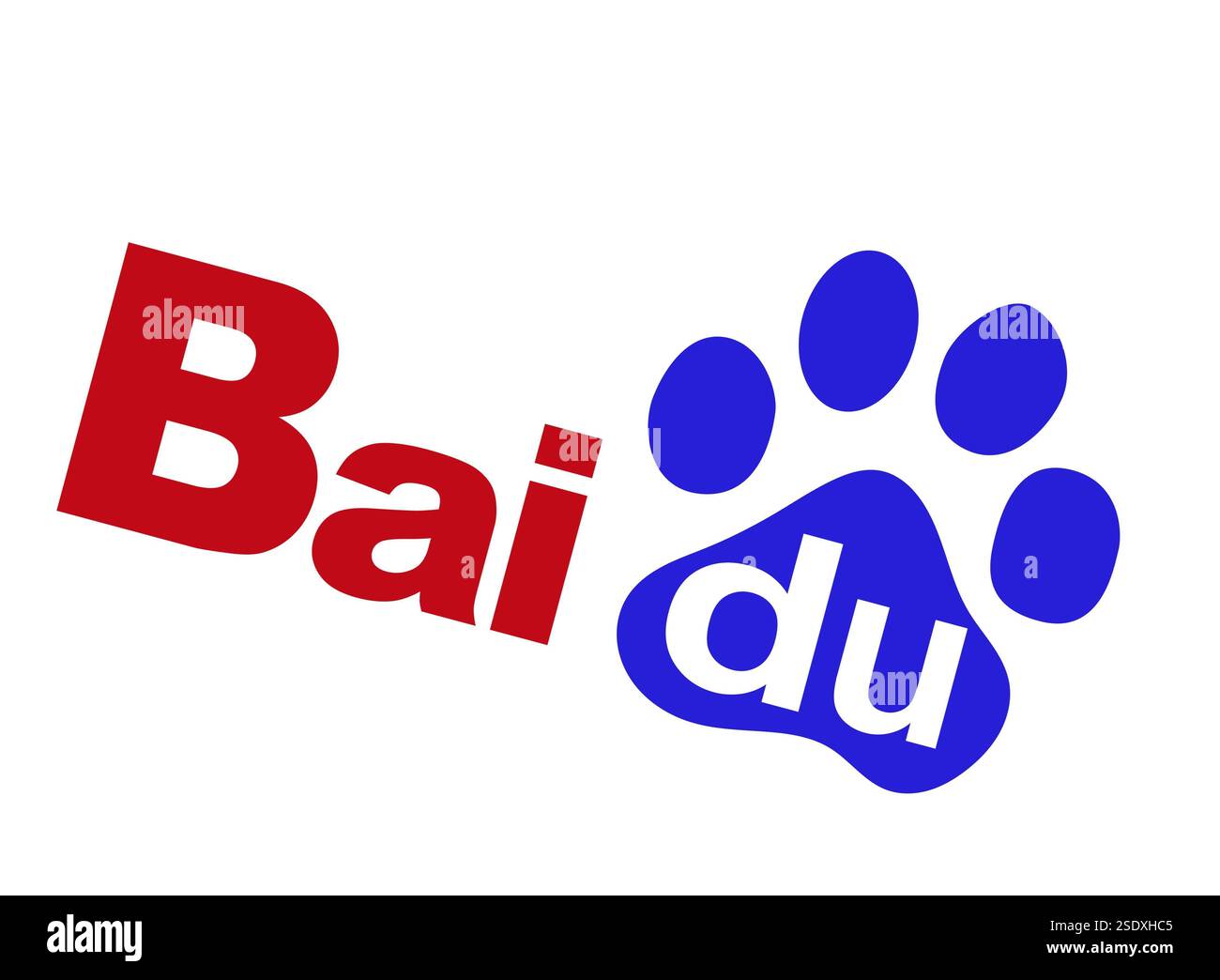 Rotated to right, Baidu Logo 2001, Internet, Old Logo from 2001 Stock ...