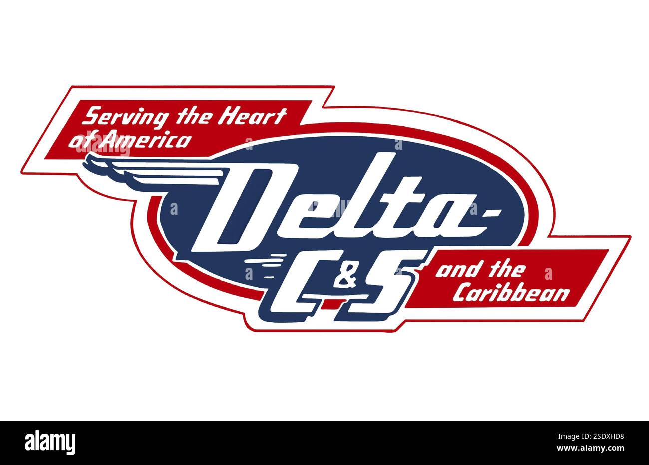 Delta Air Lines Logo 1953, Airline, Old Logo from 1953 Stock Photo - Alamy