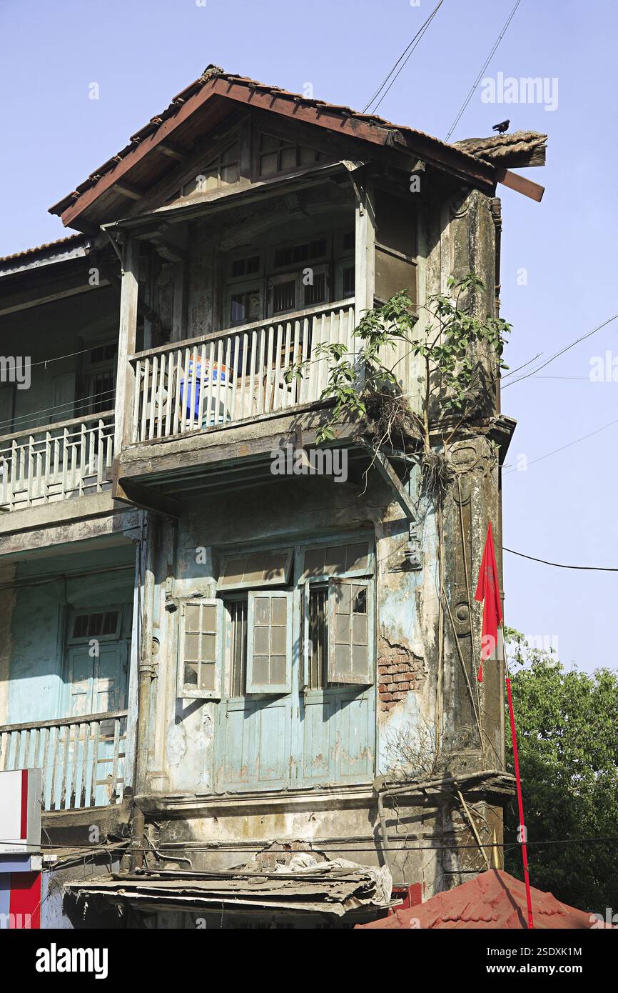 Ghaswala chawl, Bombay Mumbai, Maharashtra, India, Asia Stock Photo - Alamy