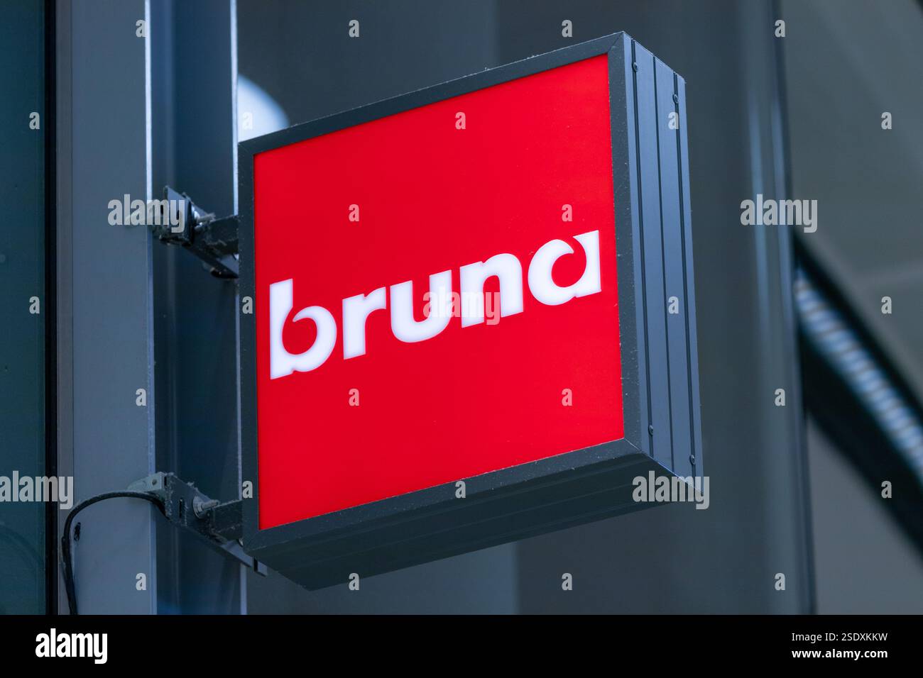 Bruna shop store front square signage Utrecht in the Netherlands Stock ...