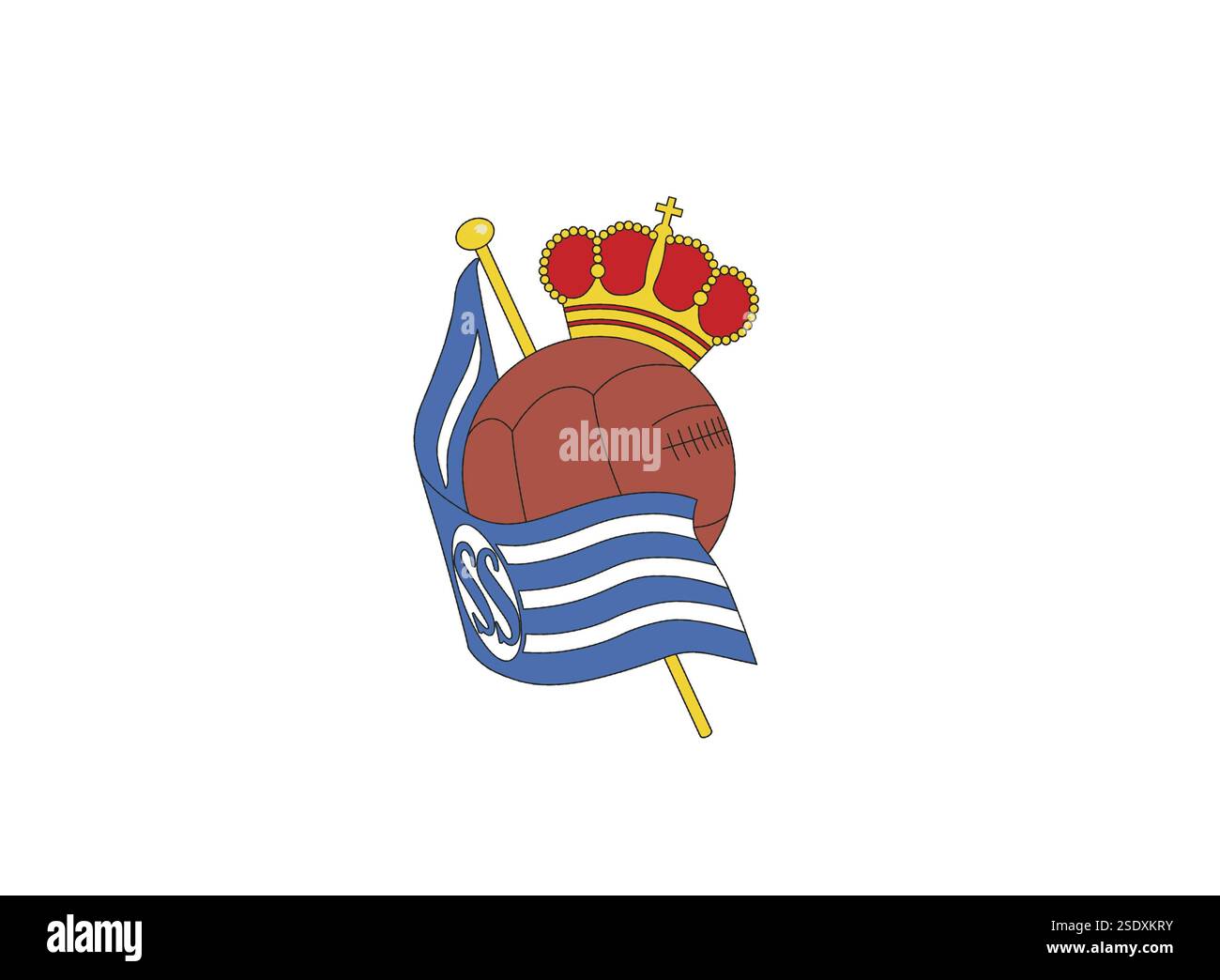 Rotated to right, Real Sociedad Logo 1970, Soccer, Historic Logo from ...