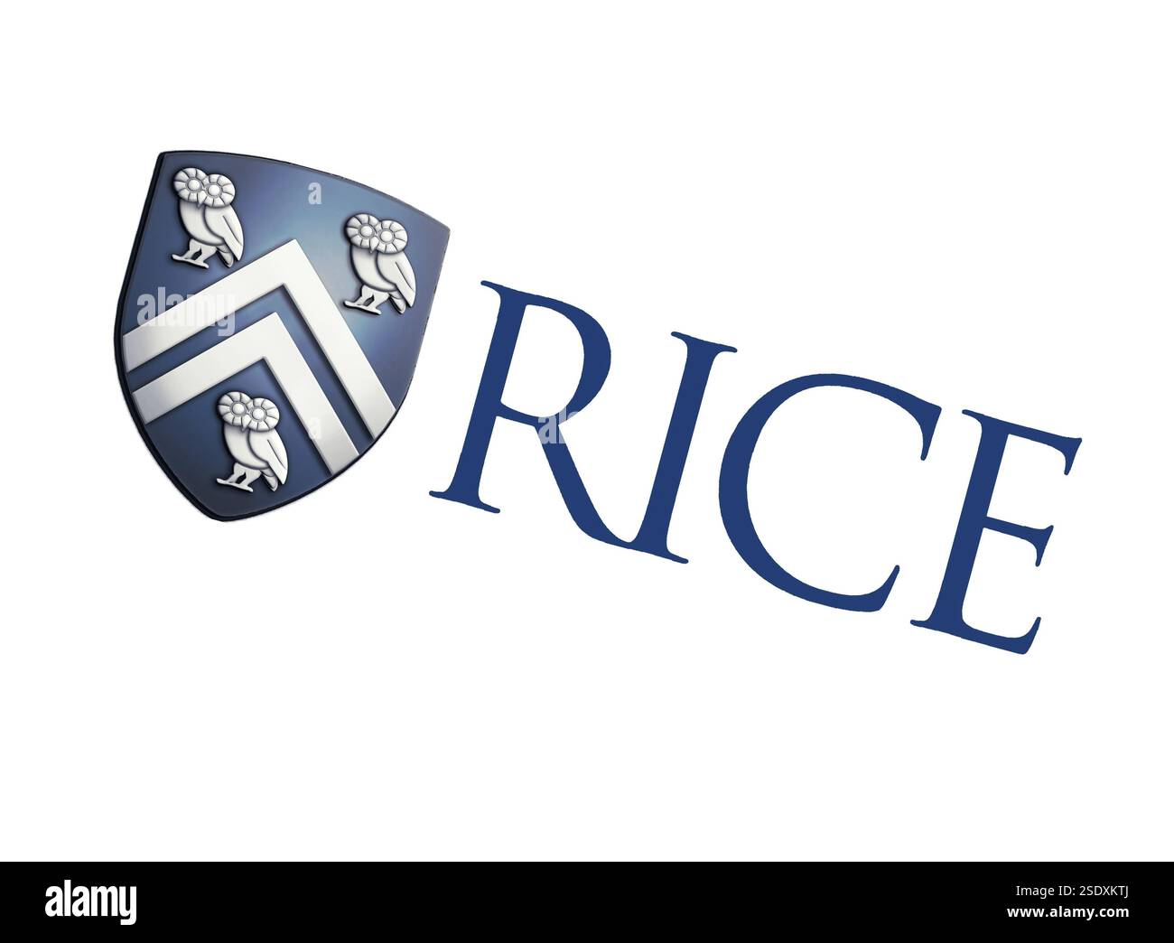 Rotated to right, Rice University Logo old, Education, Logo Stock Photo ...
