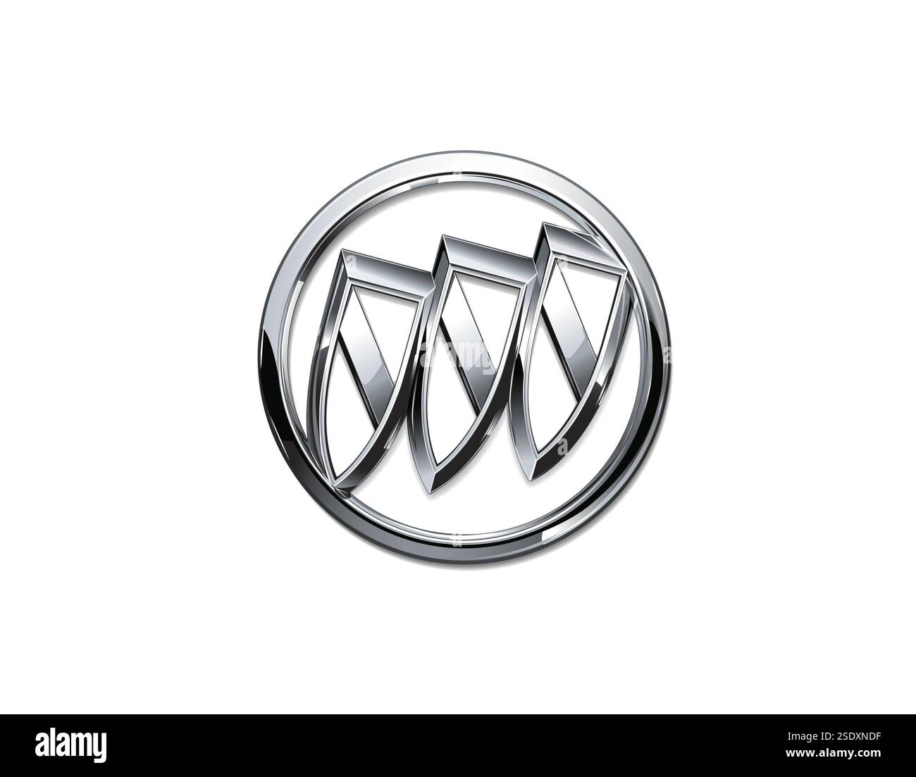 Rotated to right, Buick Logo 2002, Car, Old Logo from 2002 Stock Photo ...