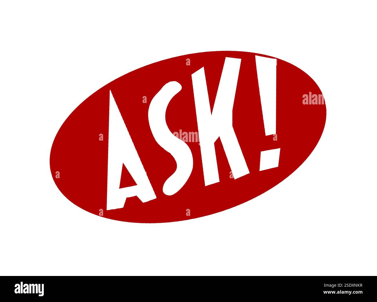 Rotated to left, Ask Logo 1996, Internet, Old Logo from 1996 Stock ...