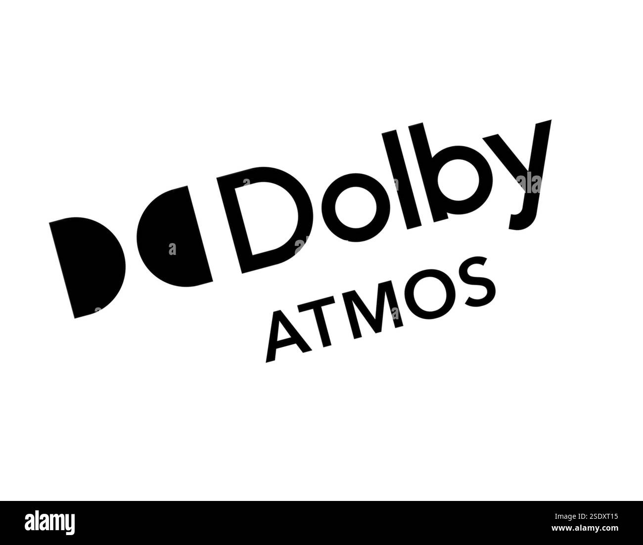 Rotated to left, Dolby Atmos Logo, Technology, Logo Stock Photo - Alamy