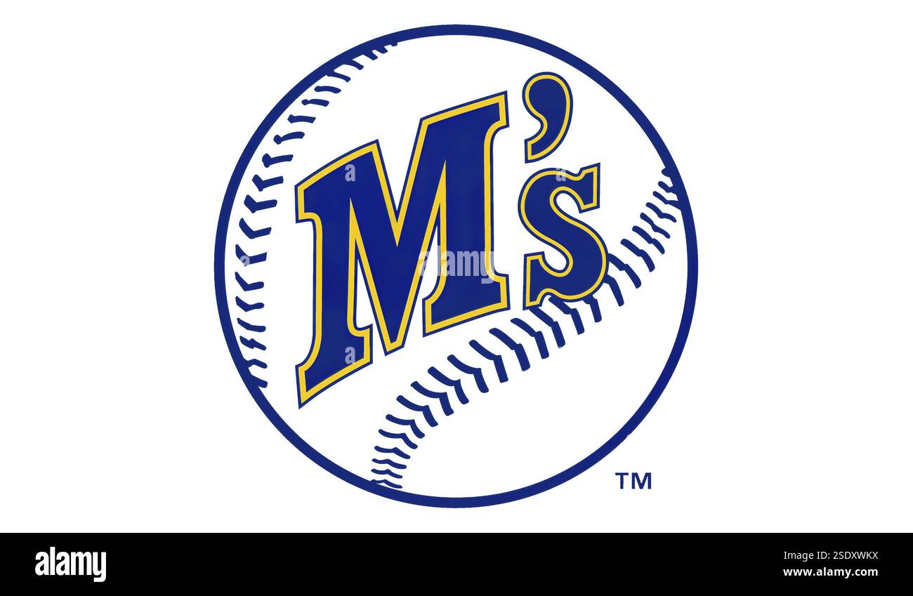 Seattle Mariners Logo 1987, Baseball, Old Logo from 1987 Stock Photo ...