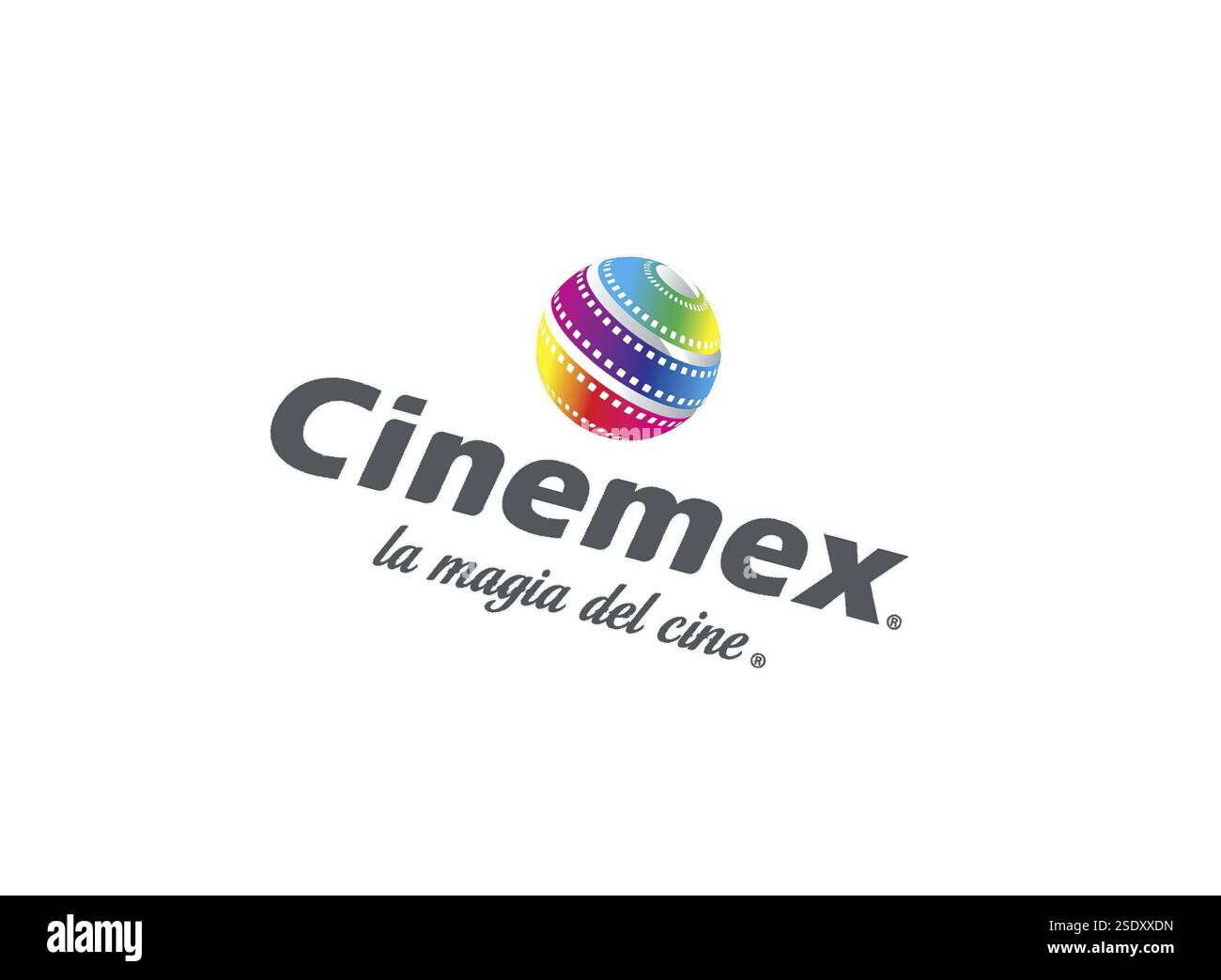 Rotated to right, Cinemex logo, Logo Stock Photo - Alamy