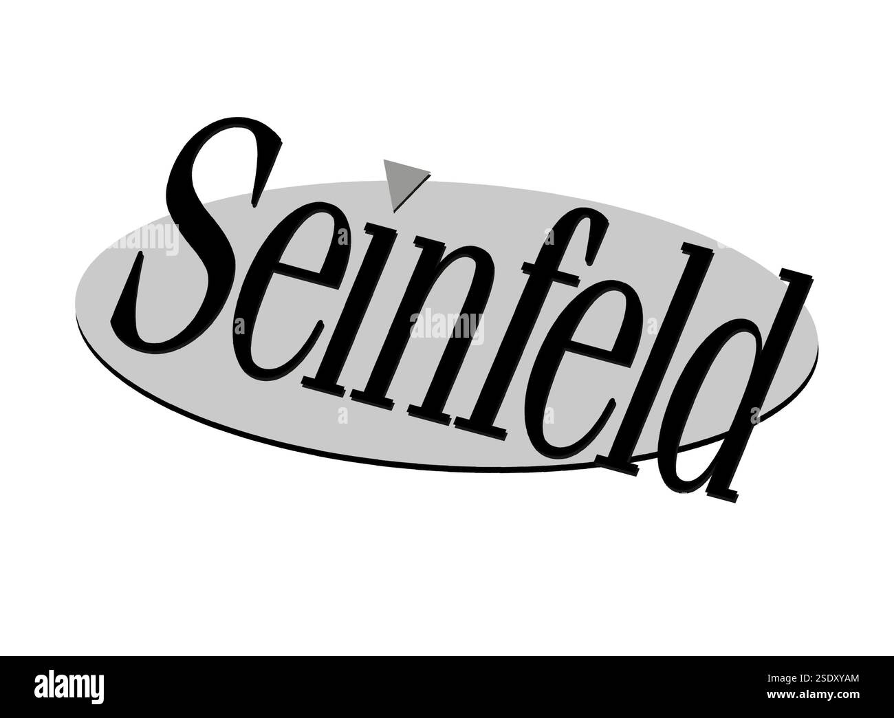 Rotated to right, Seinfeld Emblem, Mediatv, Logo Stock Photo - Alamy