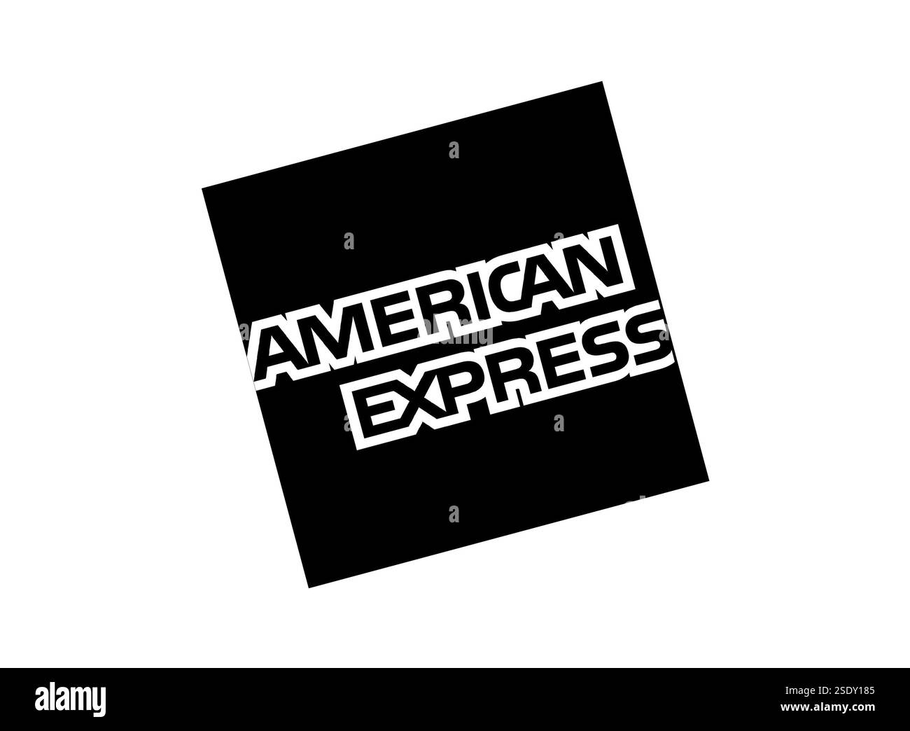 Rotated to left, American Express Symbol, Finance, Logo Stock Photo - Alamy