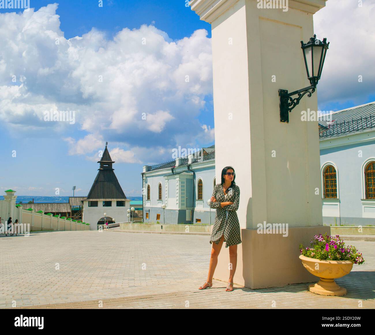 Old mausoleum in Kazan on the banks of the Volga River in Tataria Stock ...