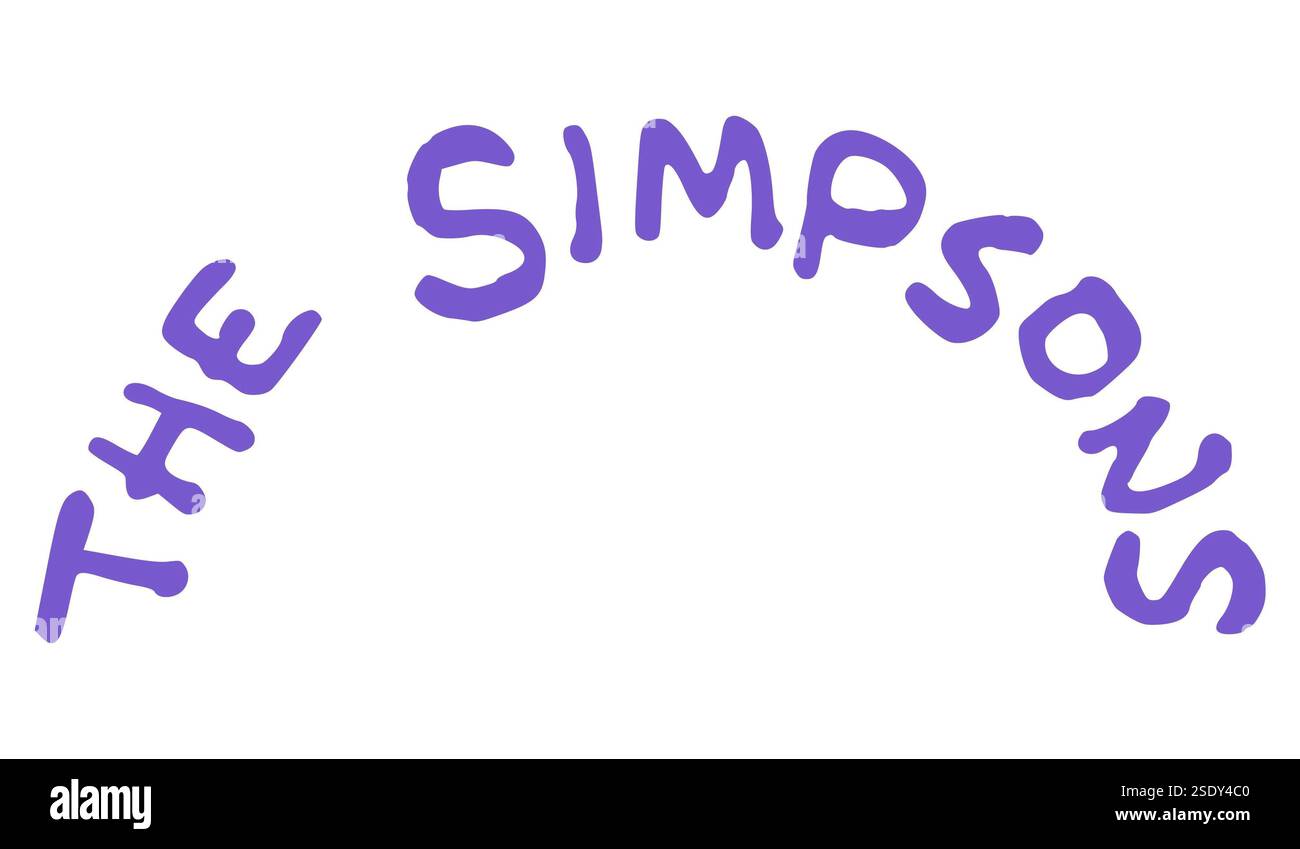 Simpsons logo hi-res stock photography and images - Alamy