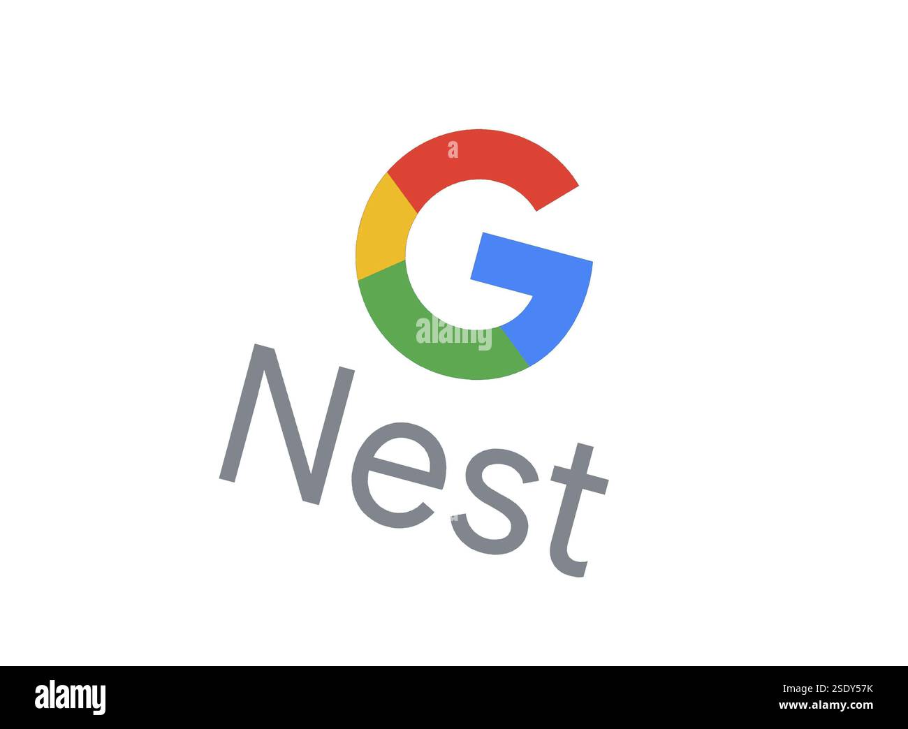 Rotated to right, Nest Emblem, Technology, Logo Stock Photo - Alamy