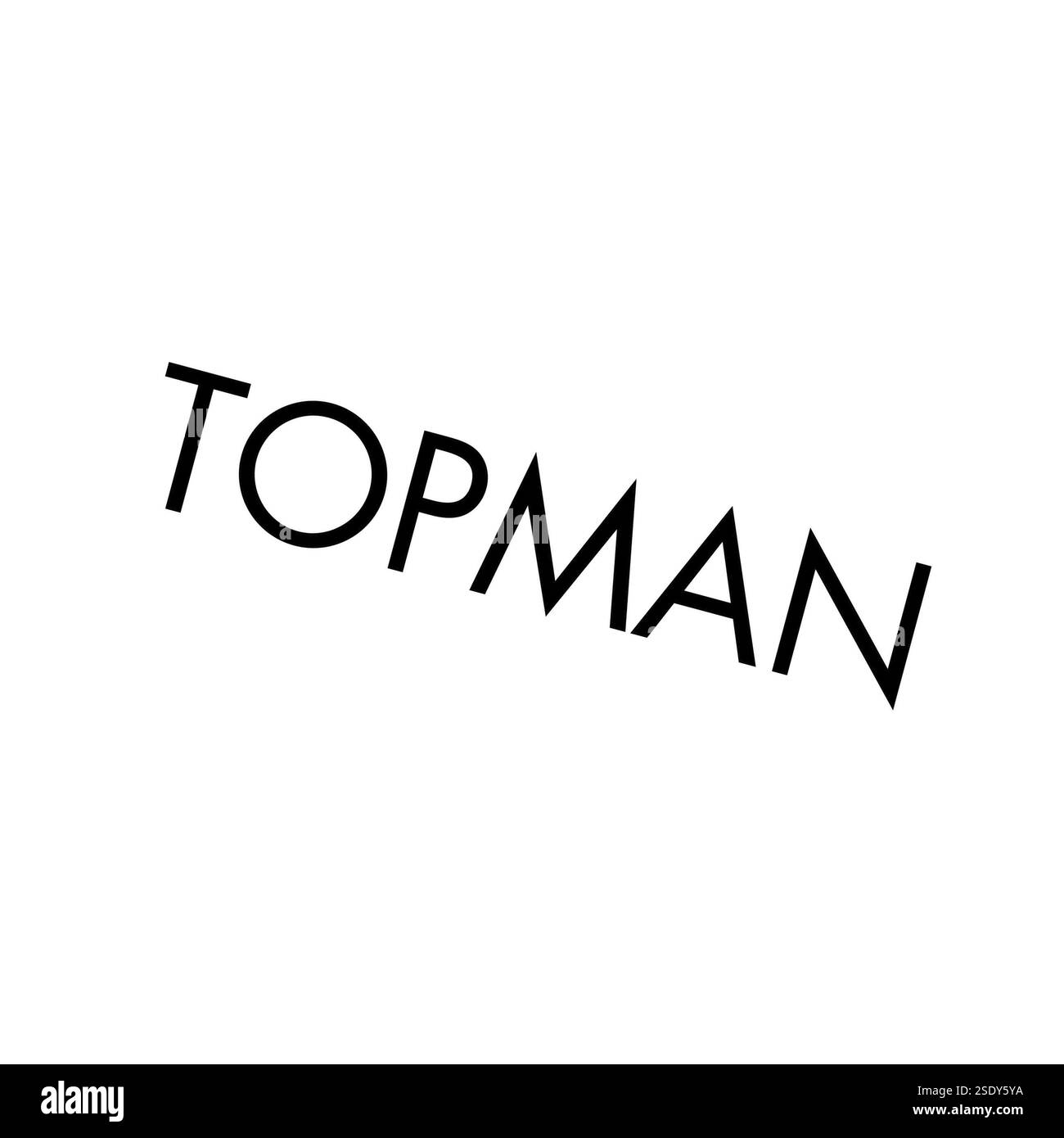 Rotated to right, Topman Logo 1980s2, Fashion, Logo Stock Photo - Alamy