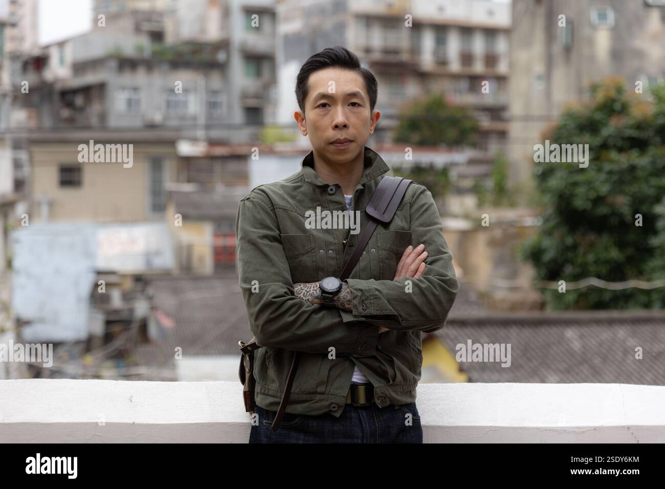 Hong Kong, China. 23rd Feb, 2024. Lee Kai Chung, the Hong Kong artist ...