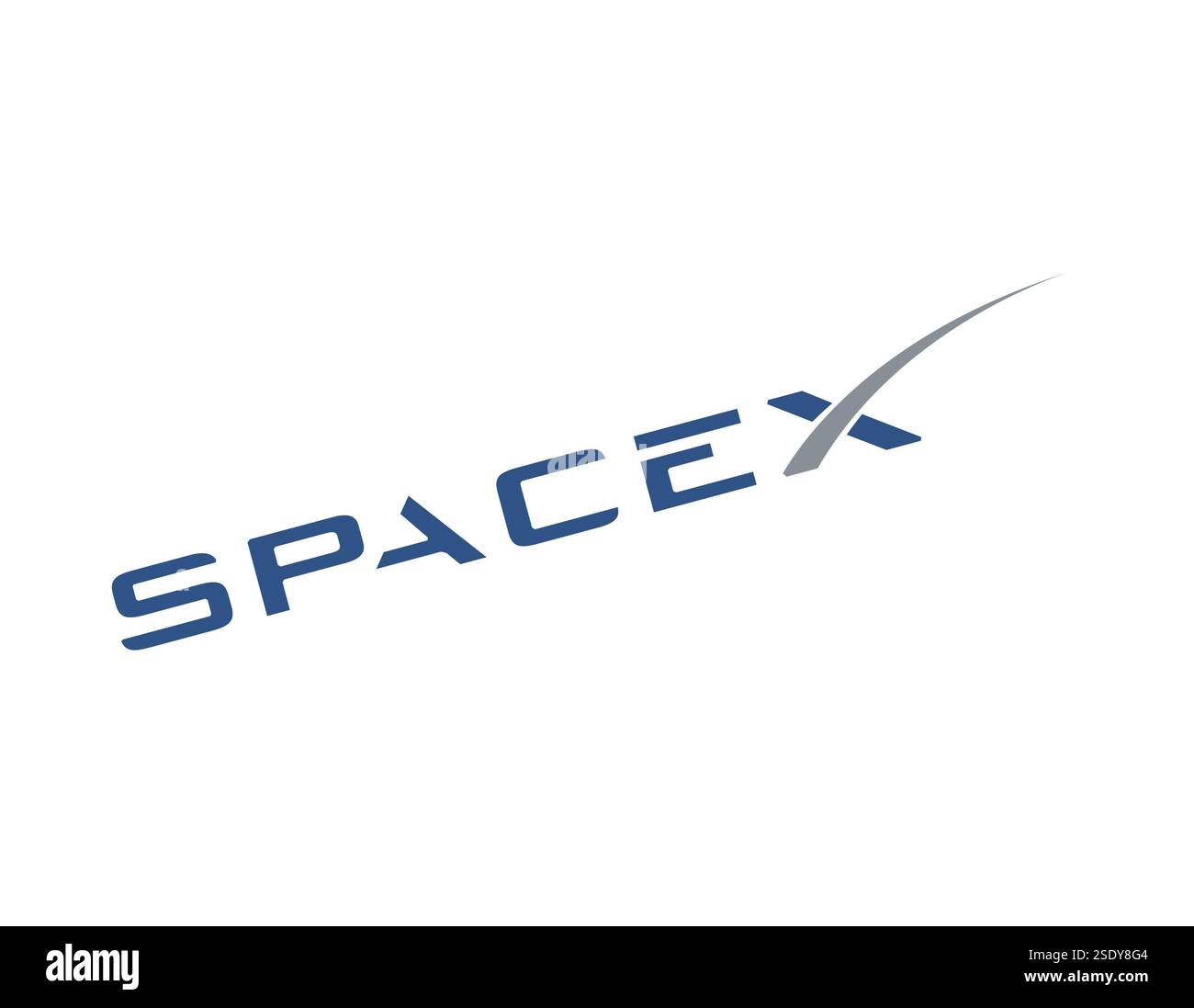 Nach links gedreht, SpaceX-Logo, Andere Unternehmen, Logo Stock Photo ...