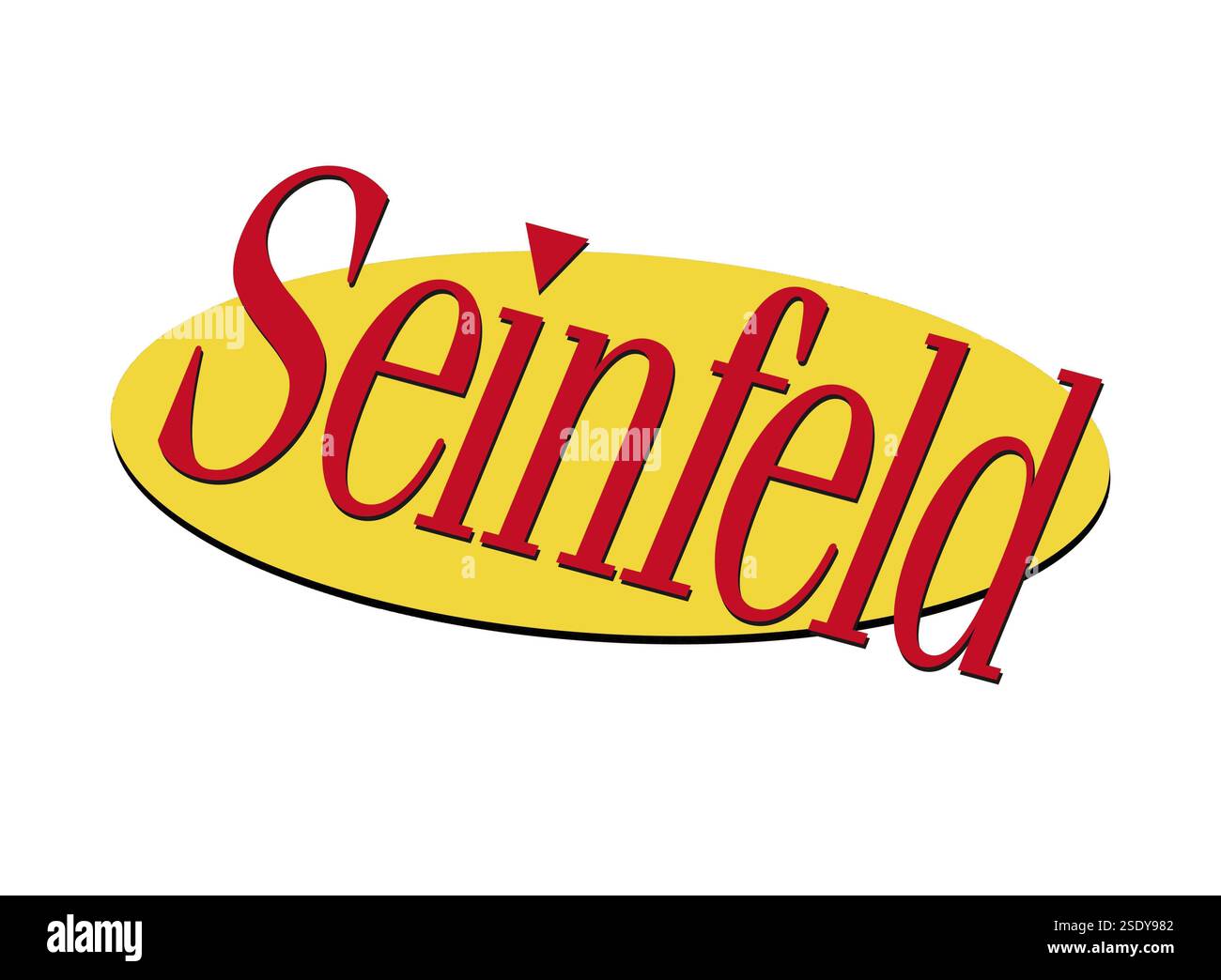 Rotated to right, Seinfeld Logo, Logo Stock Photo - Alamy