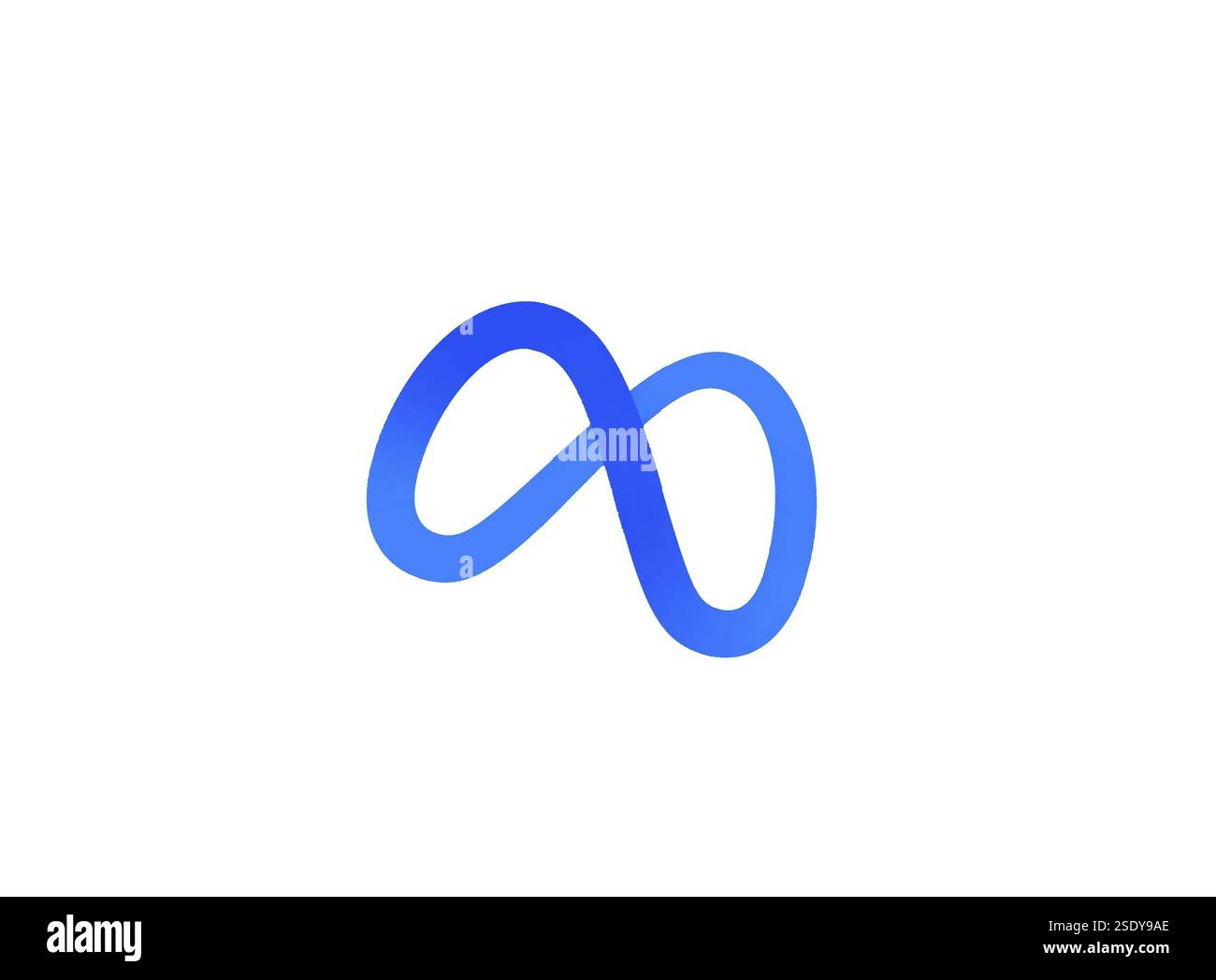 Rotated to right, Meta Symbol, Internet, Logo Stock Photo - Alamy