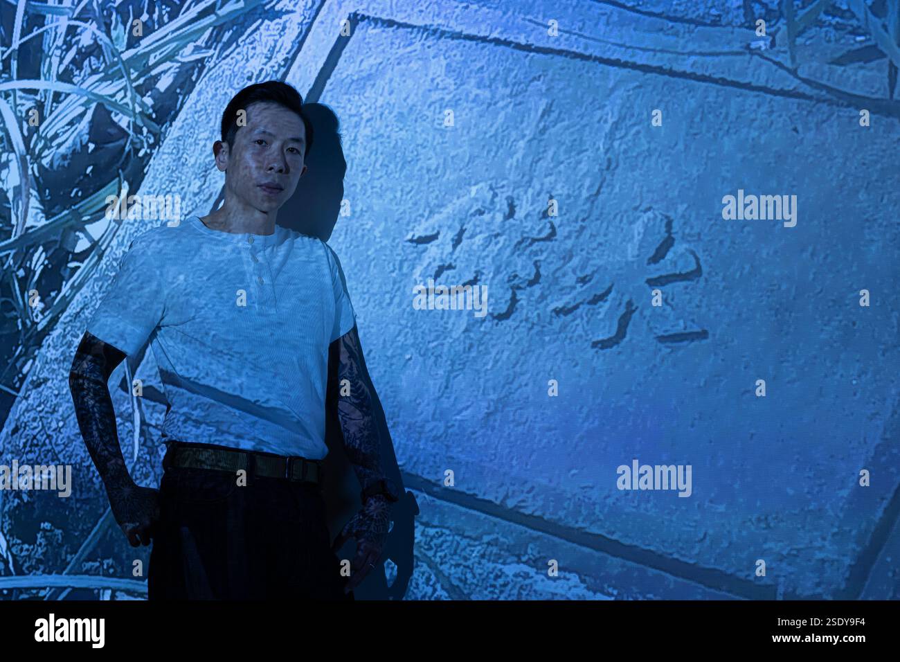 Hong Kong, China. 23rd Feb, 2024. Lee Kai Chung at his exhibition in ...