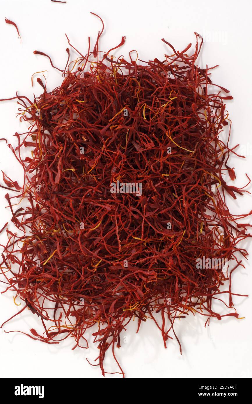 Spice, saffron, India, Asia Stock Photo - Alamy