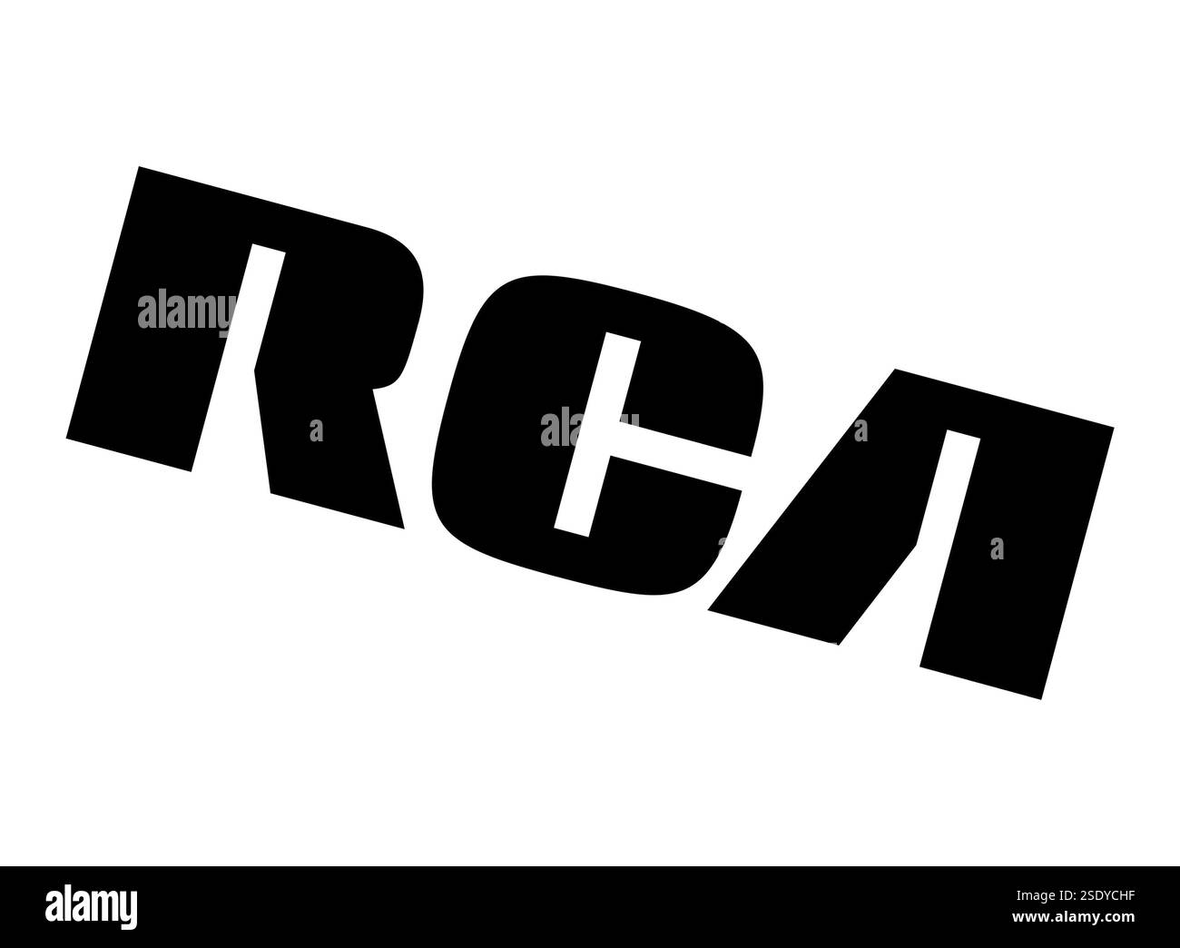 Rotated to right, RCA logo, Industrial, Logo Stock Photo - Alamy