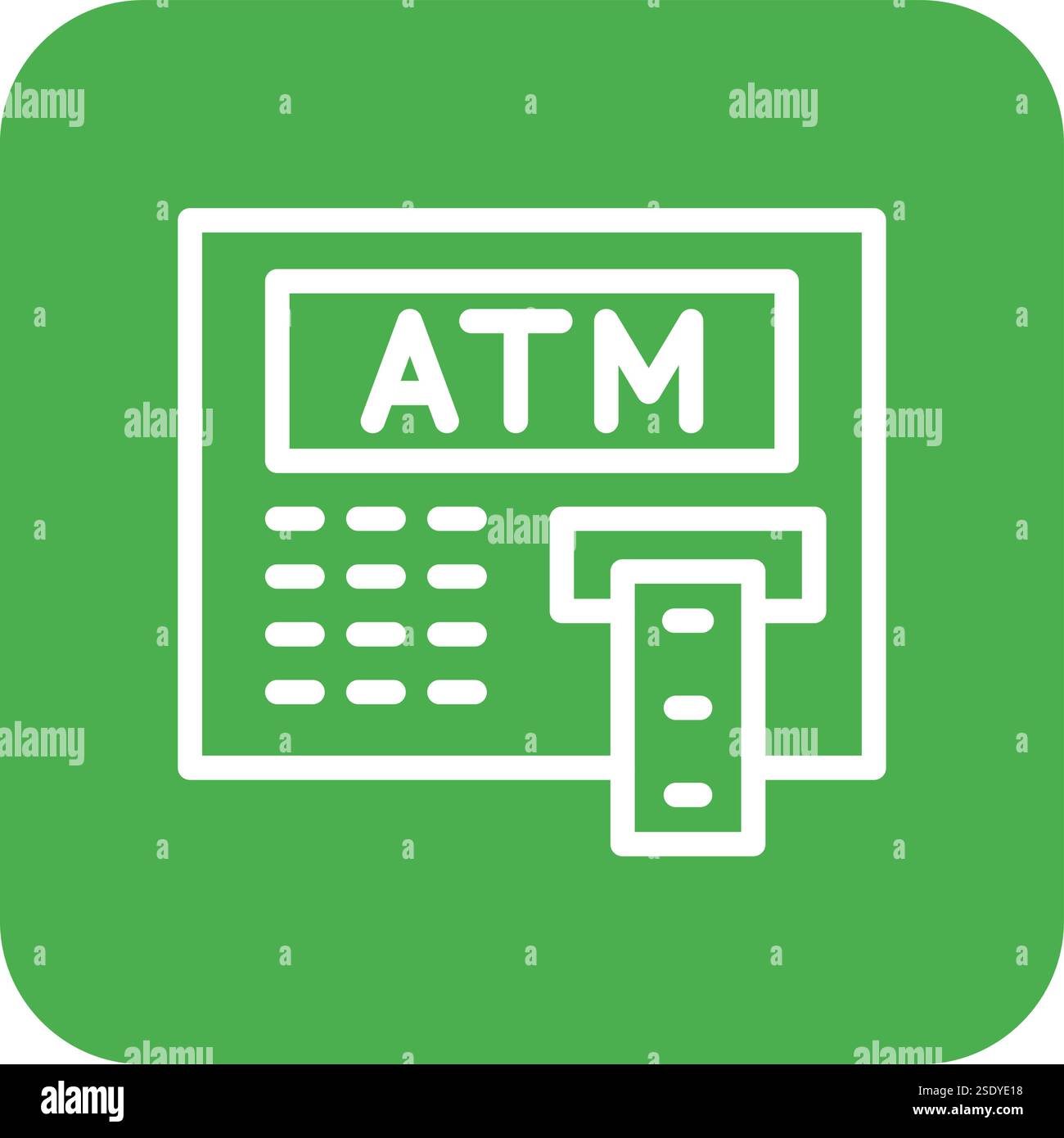 Atm machine Vector Icon Design Illustration Stock Vector Image & Art ...