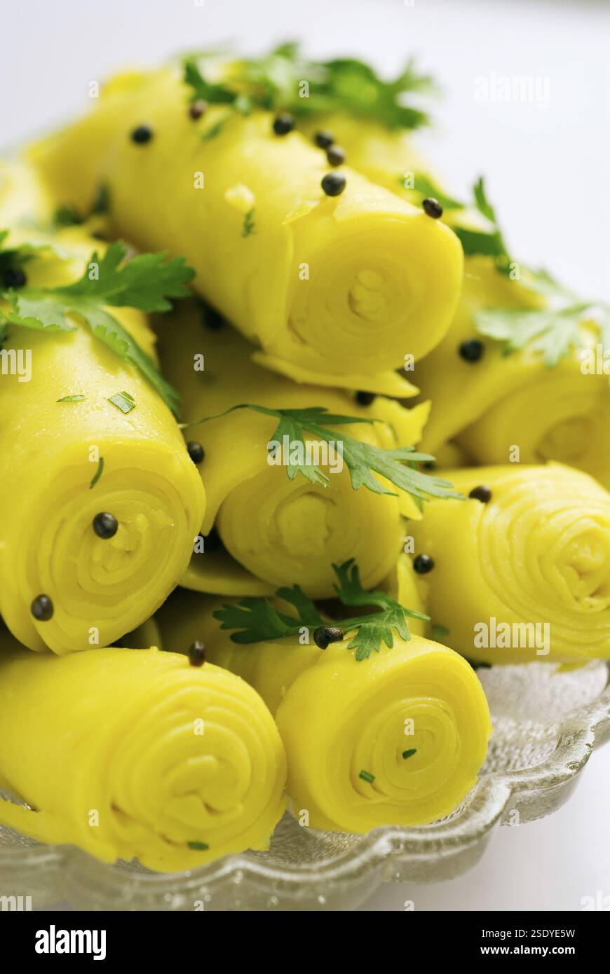 Vegetarian, Khandvi, Gujarati food, India, Asia Stock Photo - Alamy