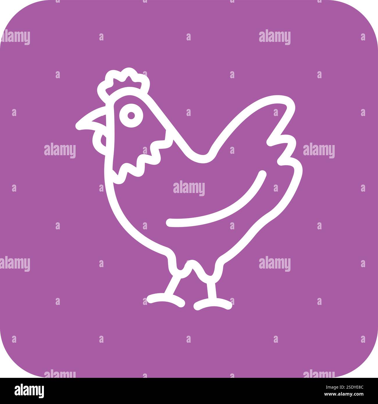 Hen logo design Cut Out Stock Images & Pictures - Alamy