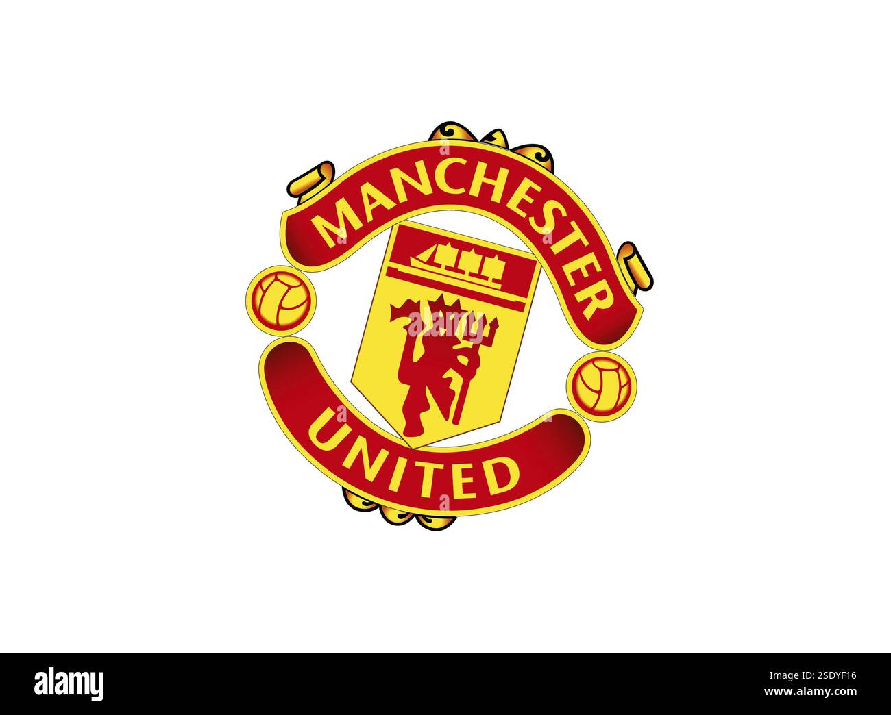 Rotated to right, Manchester United Badge, Soccer, Logo Stock Photo - Alamy