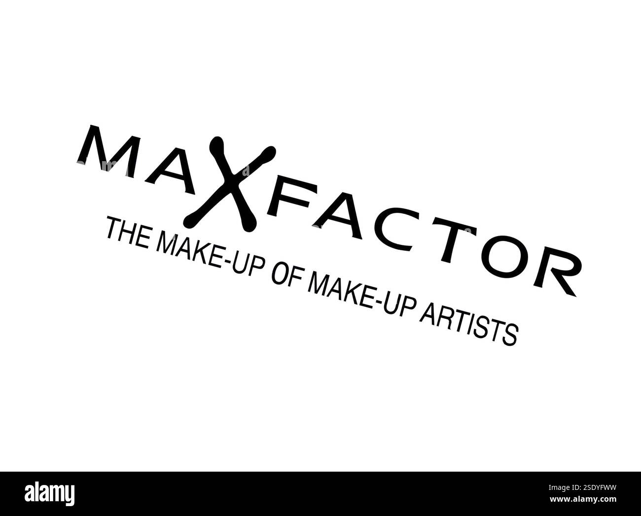 Rotated to right, Max Factor Logo 2010, Cosmetics, Historic Logo from ...