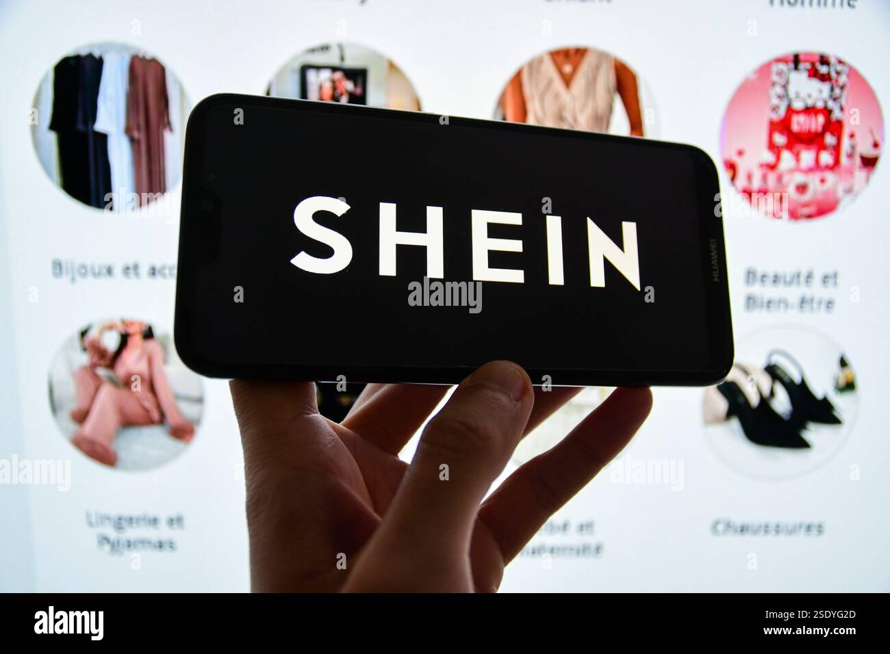 France. 07th Feb, 2025. In this photo illustration of the Shein company ...