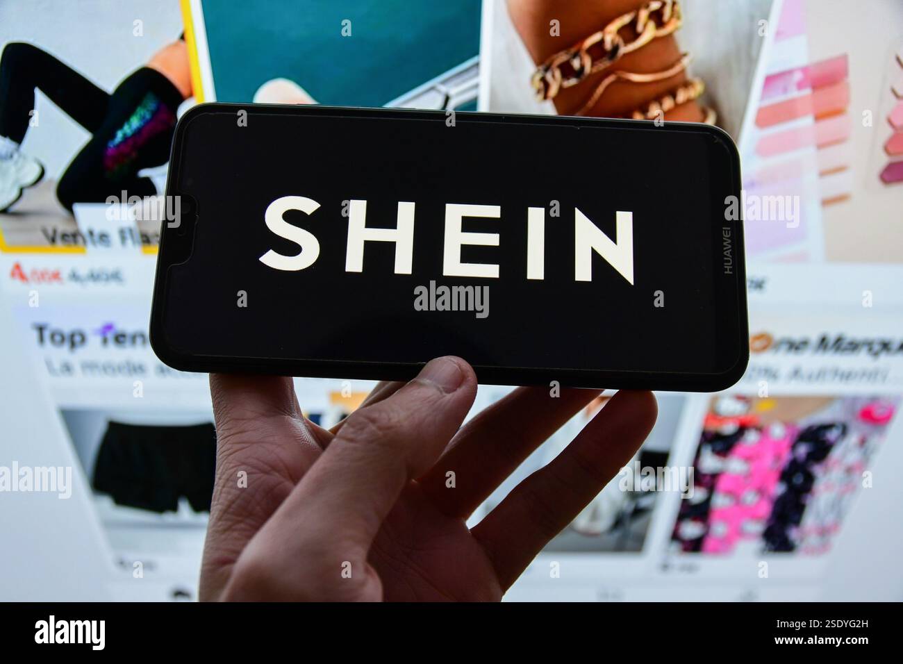 France. 07th Feb, 2025. In this photo illustration of the Shein company ...