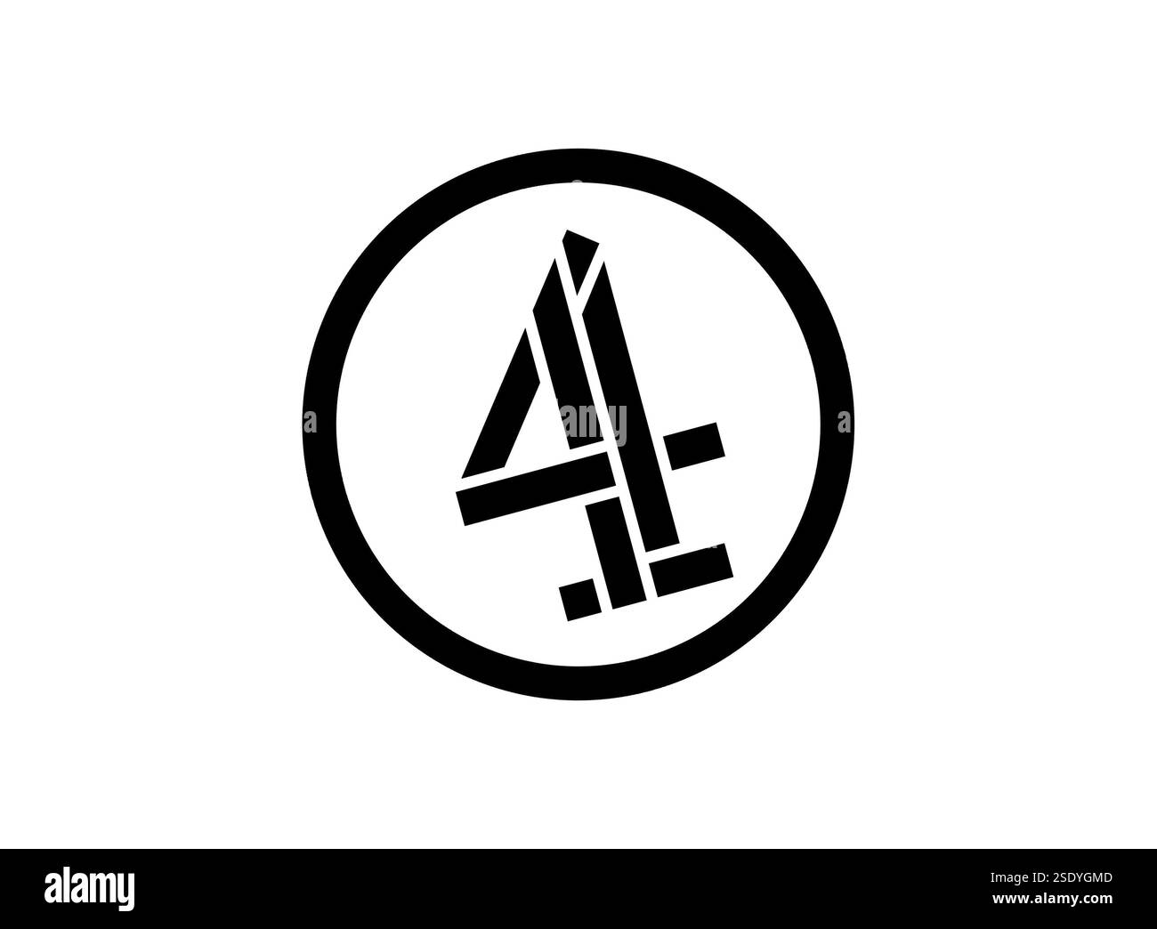 Rotated to left, Channel 4 Logo 1996, Media & TV, Old Logo from 1996 Stock Photo - Alamy
