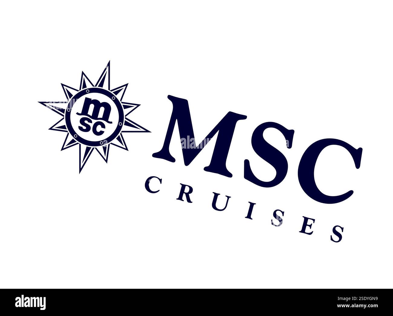 Rotated to right, MSC Cruises Logo, Logo Stock Photo - Alamy