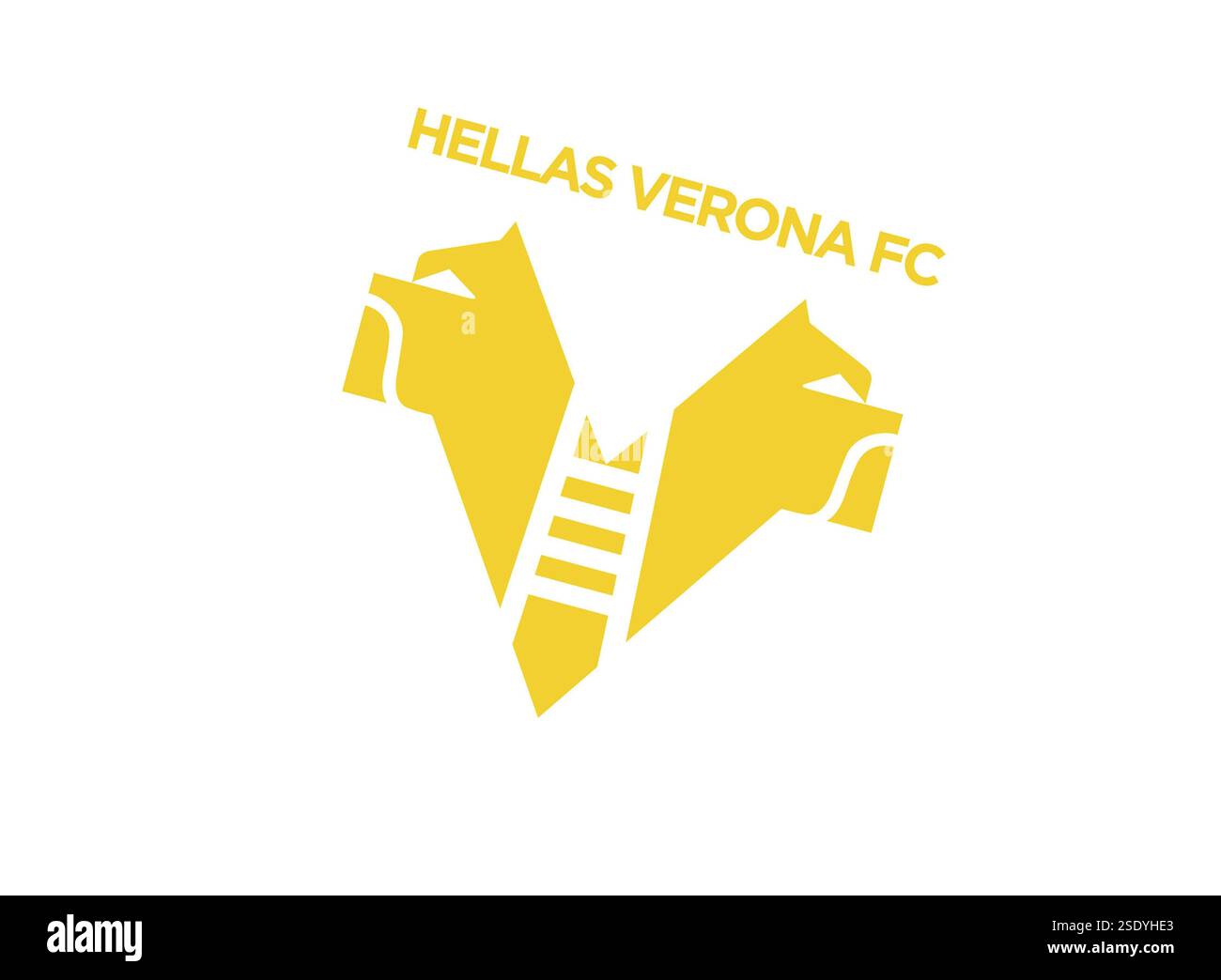 Rotated to right, Hellas Verona logo, Soccer, Logo Stock Photo - Alamy