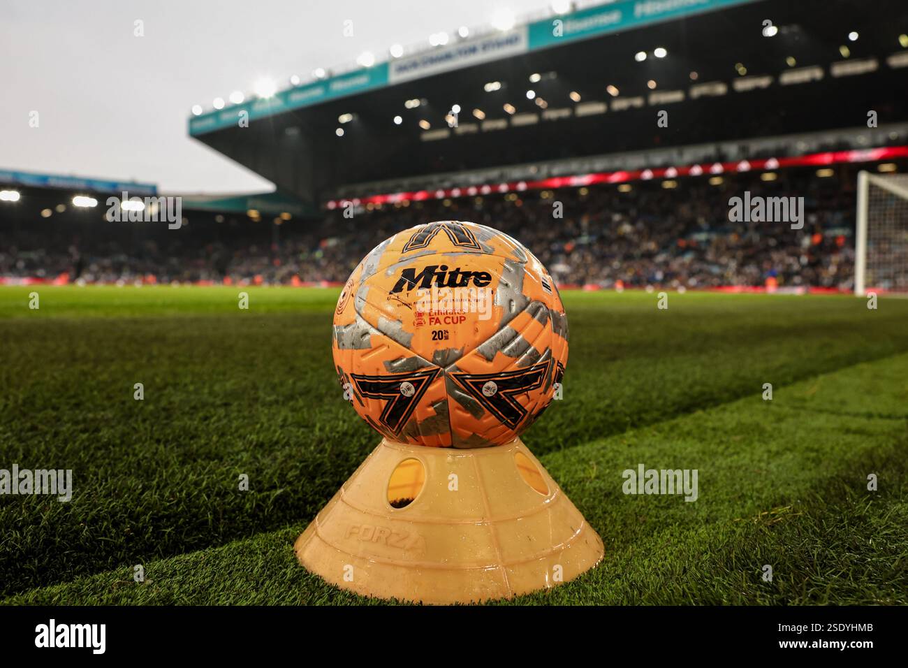 Mitre FA Cup match ball during the Emirates FA Cup Fourth Round match ...