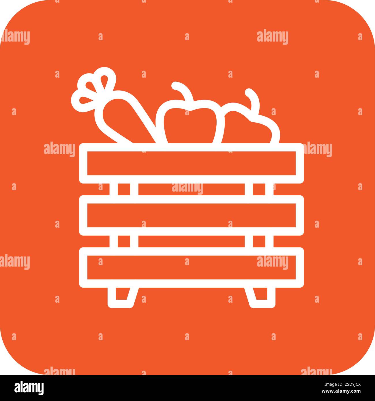 Fruit basket Vector Icon Design Illustration Stock Vector Image & Art ...