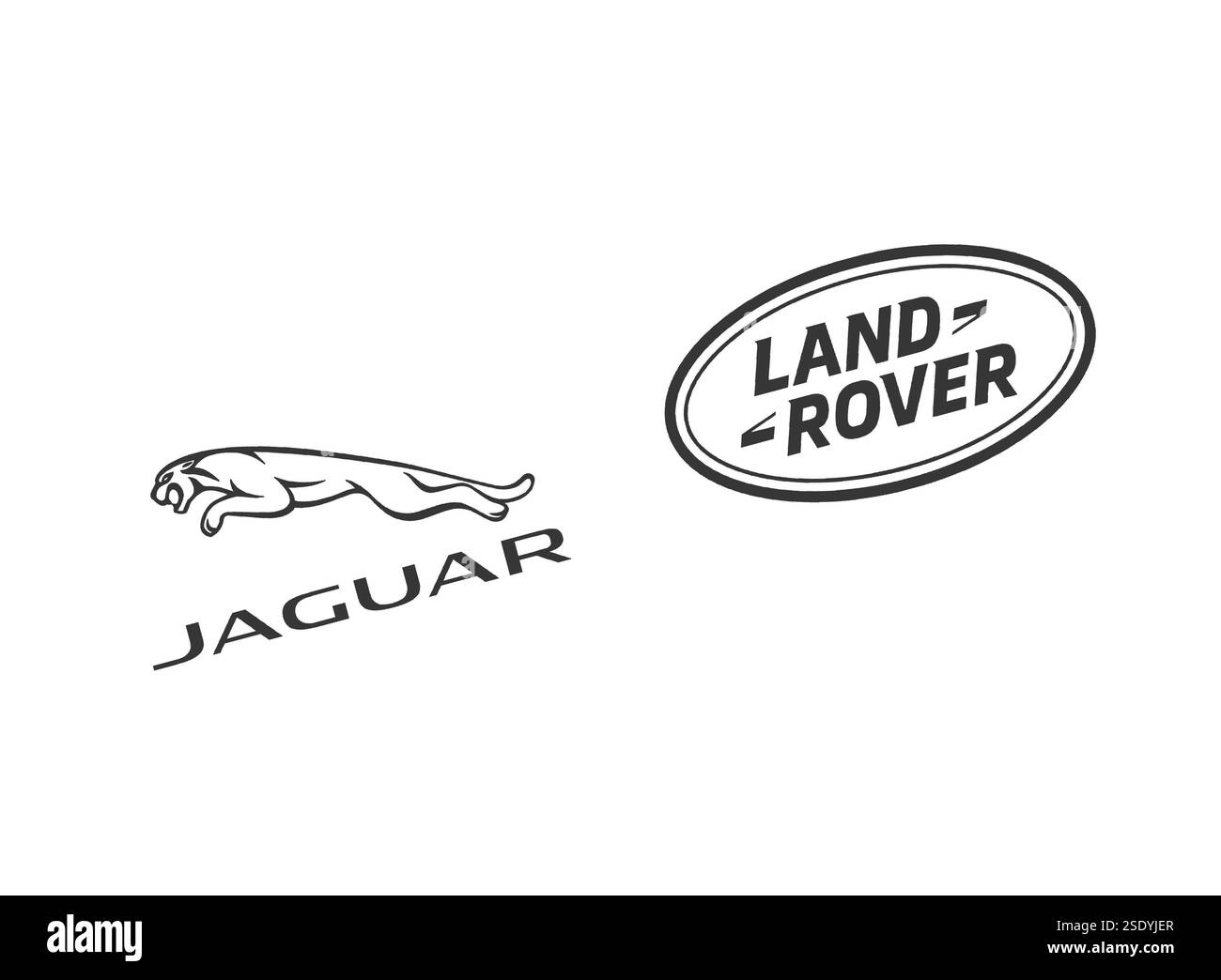 Rotated to left, JLR Logo 2022, Car, Old Logo from 2022 Stock Photo - Alamy