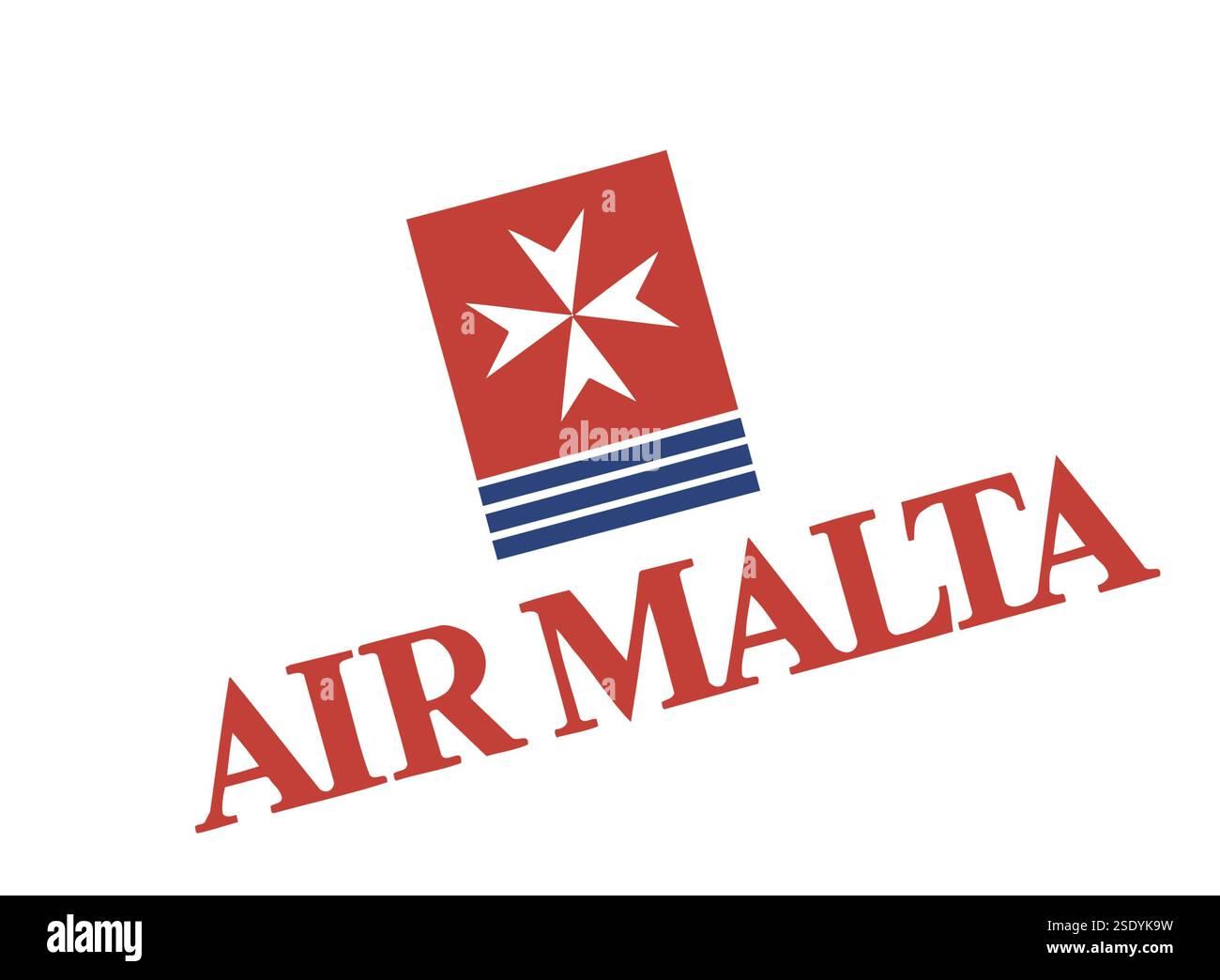 Rotated to left, Air Malta Logo 1989, Airline, Old Logo from 1989 Stock ...