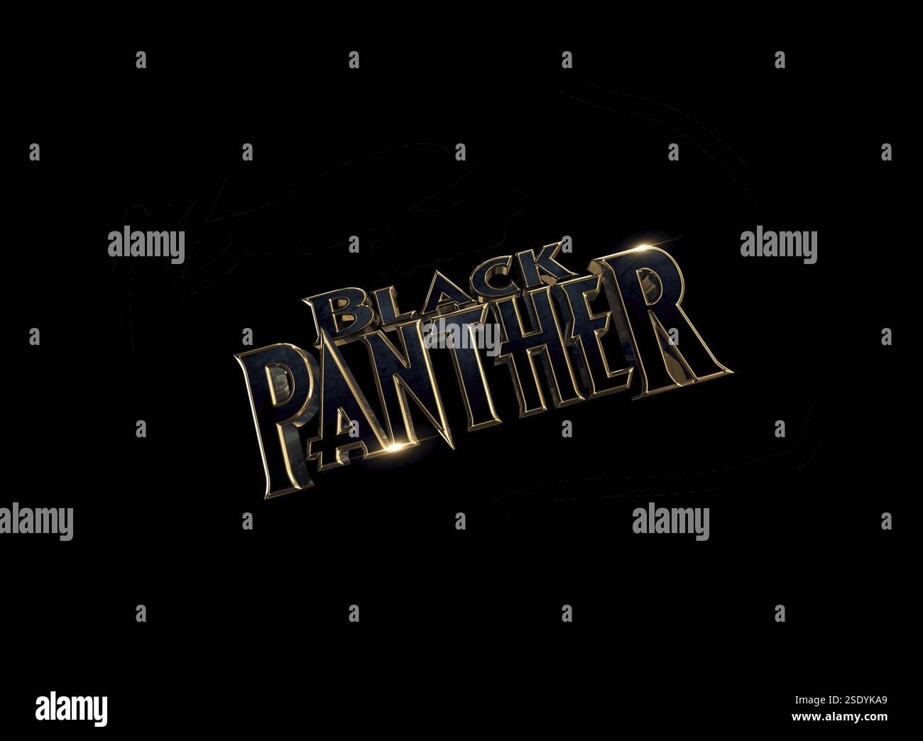 Rotated to left, Black Panther Logo 2016, Media & TV, Old Logo from 2016 Stock Photo - Alamy
