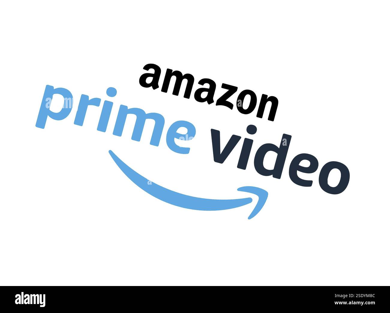 Rotated to right, Amazon Prime Video Emblem, Internet, Logo Stock Photo ...