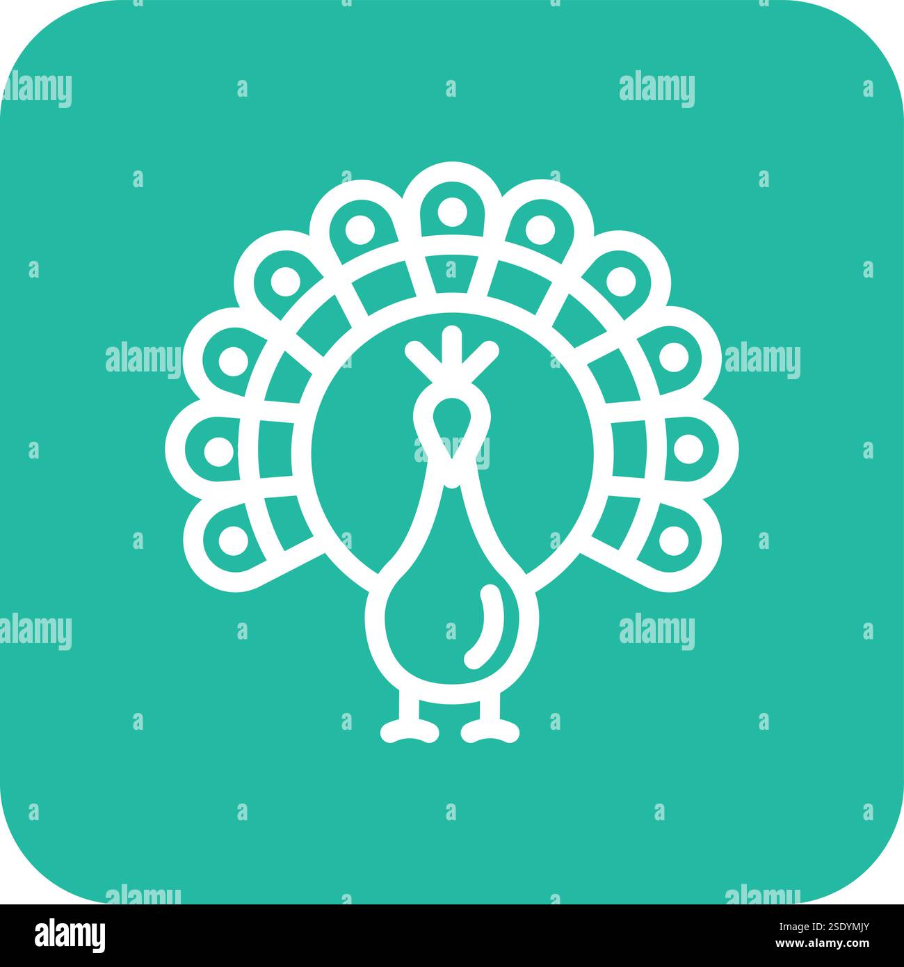 Peacock Vector Icon Design Illustration Stock Vector Image & Art - Alamy