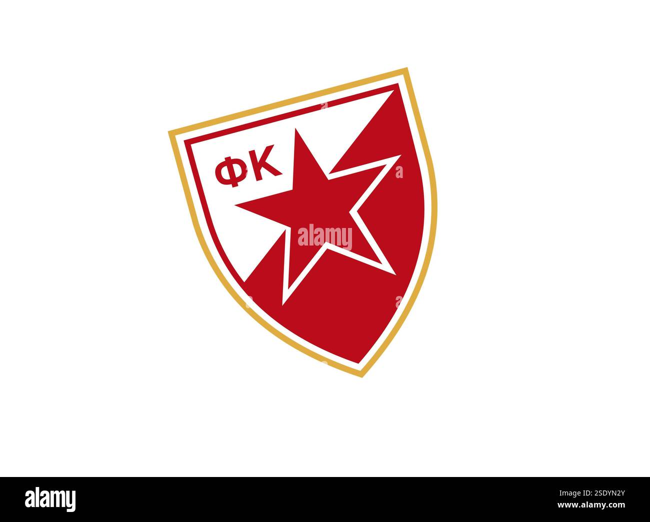 Rotated to left, Crvena Zvezda Logo 1992, Soccer, Old Logo from 1992 ...