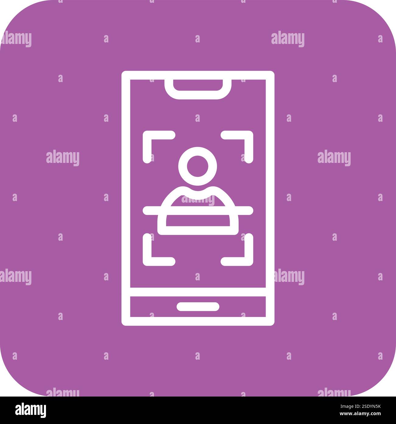 Face Scan Vector Icon Design Illustration Stock Vector Image & Art - Alamy