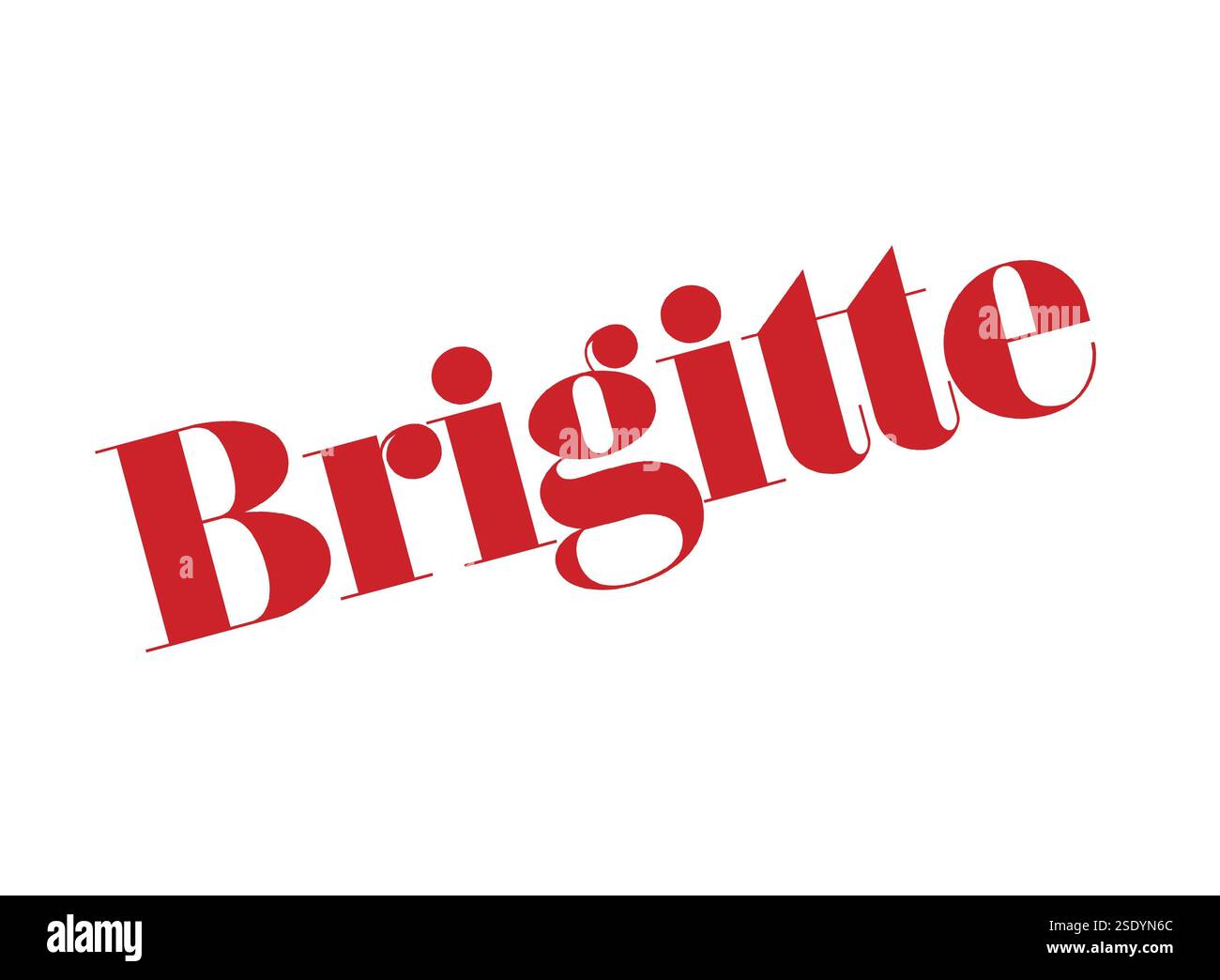 Rotated to left, Brigitte Logo 1944, Media & TV, Old Logo from 1944 ...