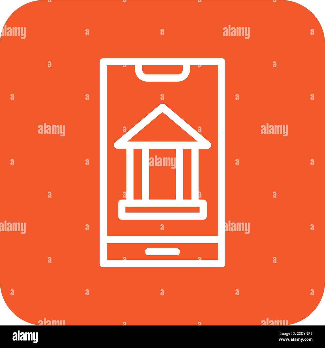 Mobile banking color flat Cut Out Stock Images & Pictures - Alamy