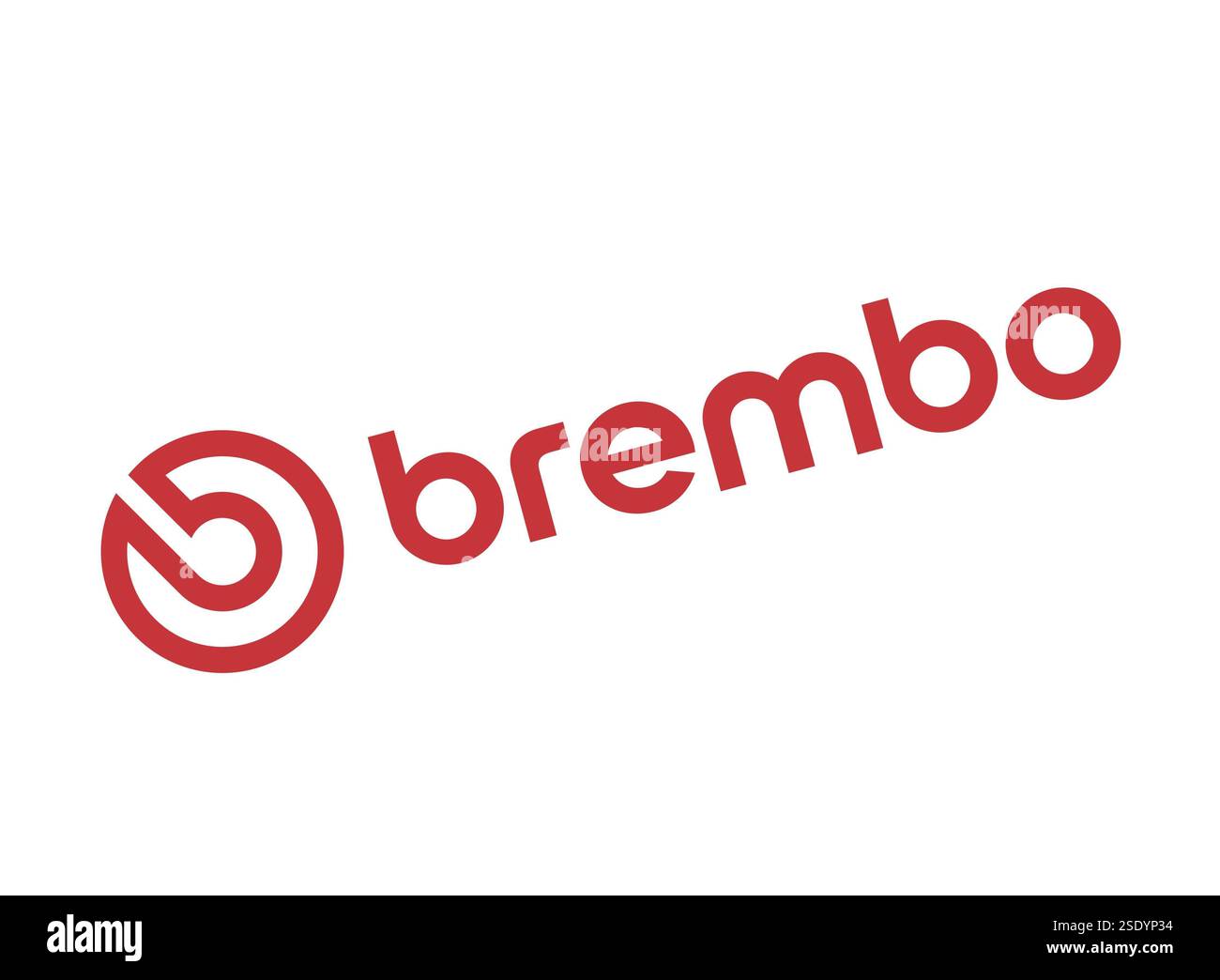 Rotated to left, Brembo logo, Industrial, Logo Stock Photo - Alamy
